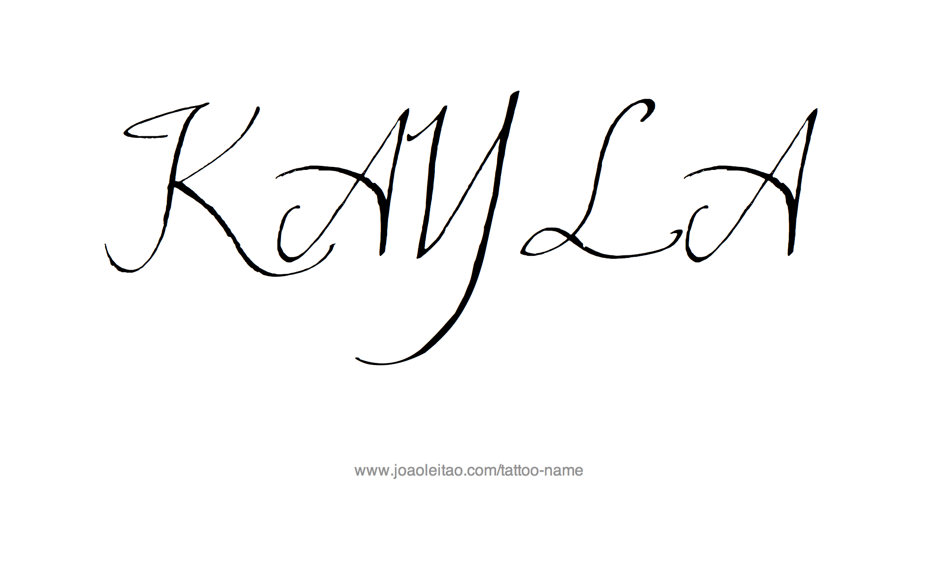 Kayla Name Tattoo Designs