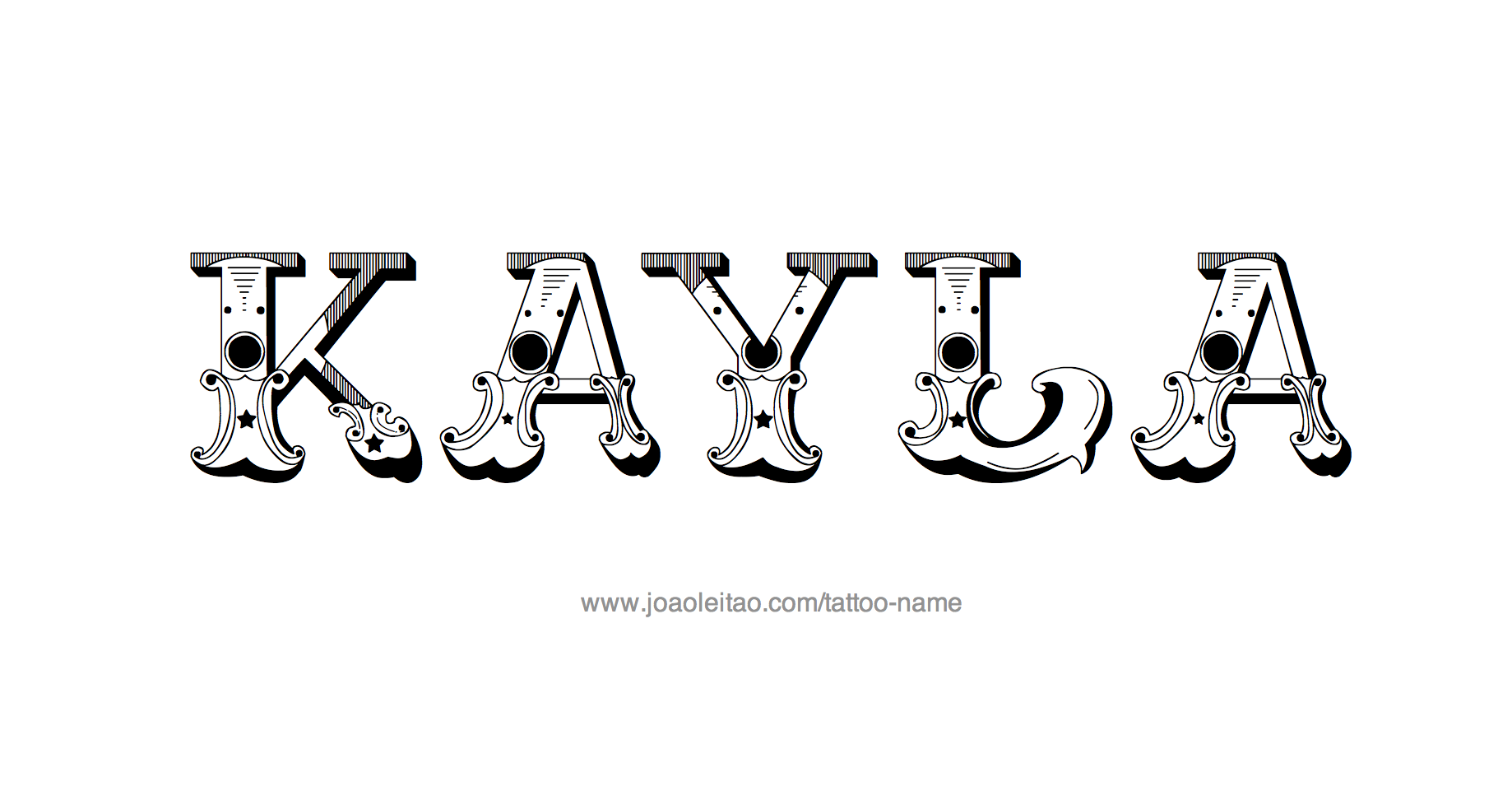 Kayla Name Tattoo Designs