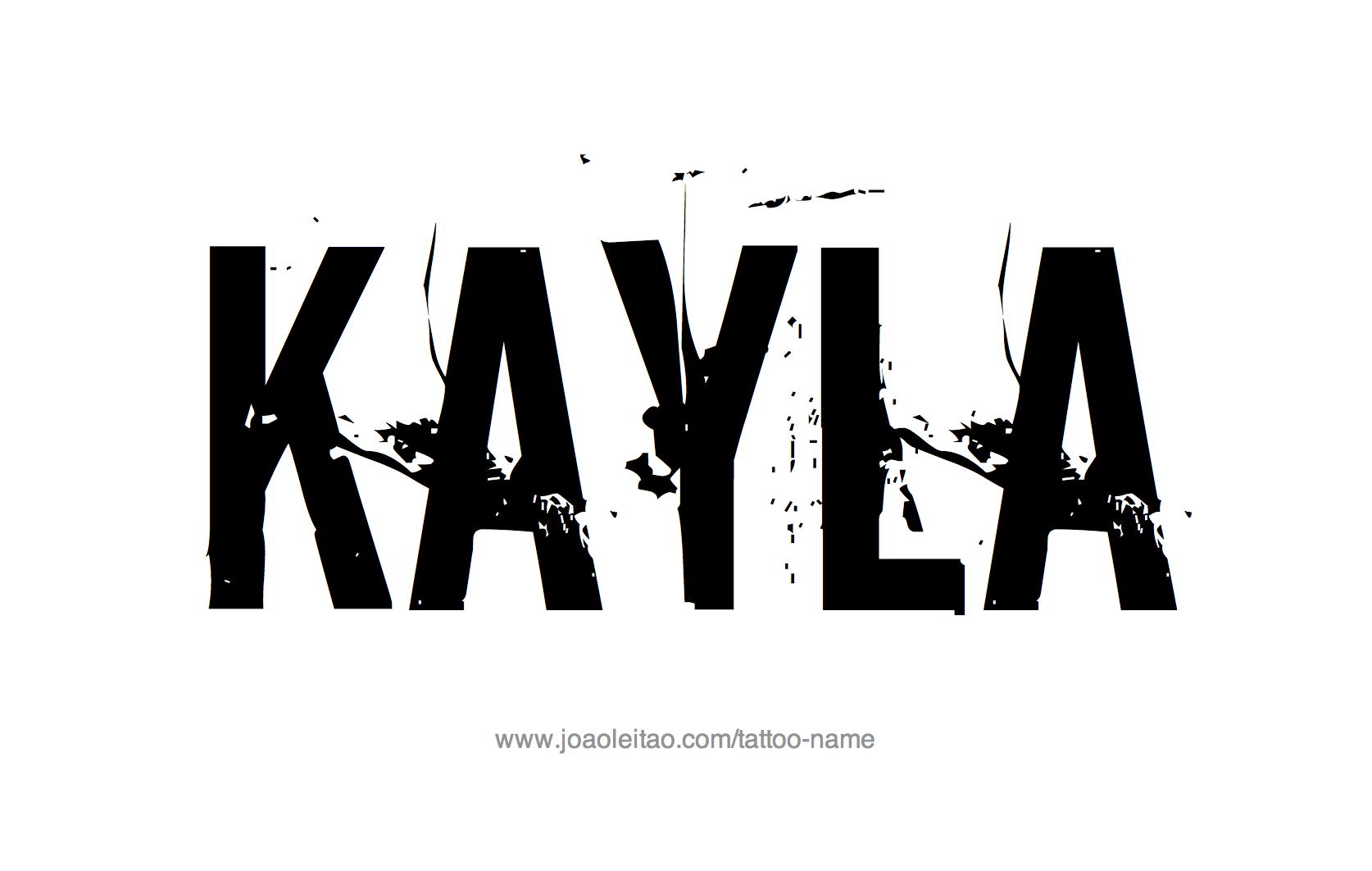 Kayla Name Tattoo Designs
