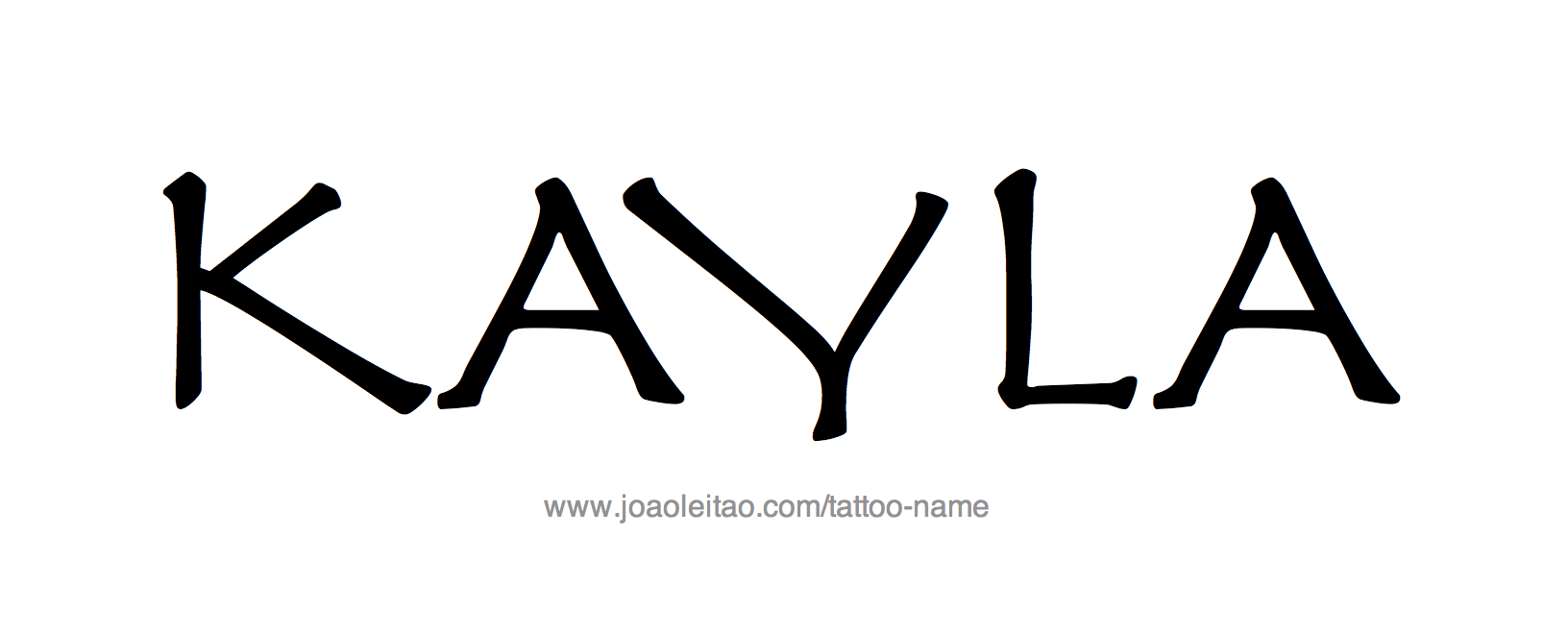 Kayla Name Tattoo Designs