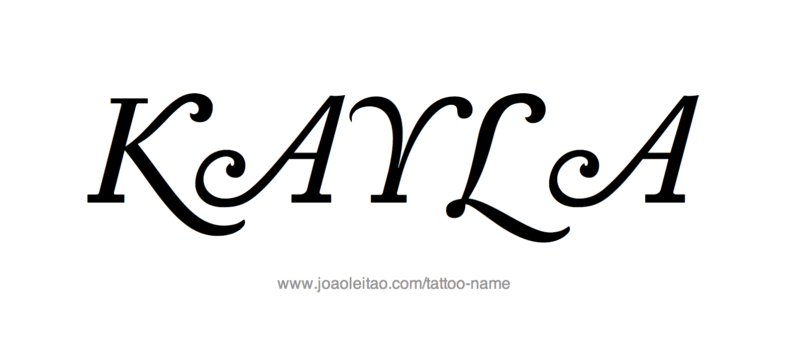 Kayla Name Tattoo Designs