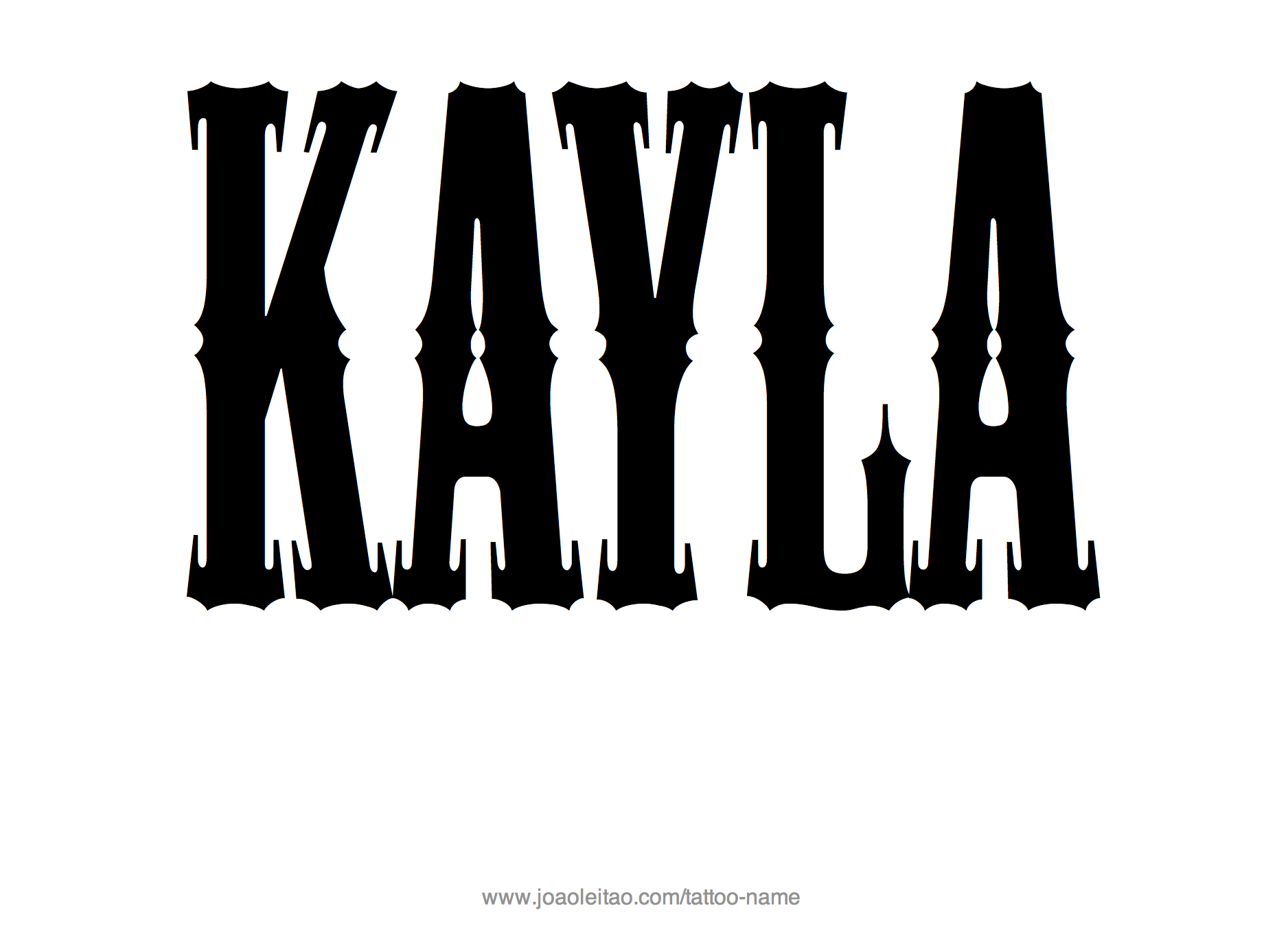 Kayla Name Tattoo Designs