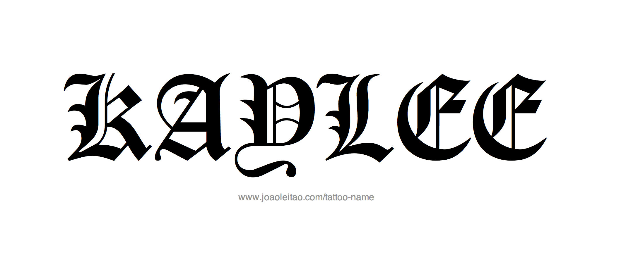 Kaylee Name Tattoo Designs