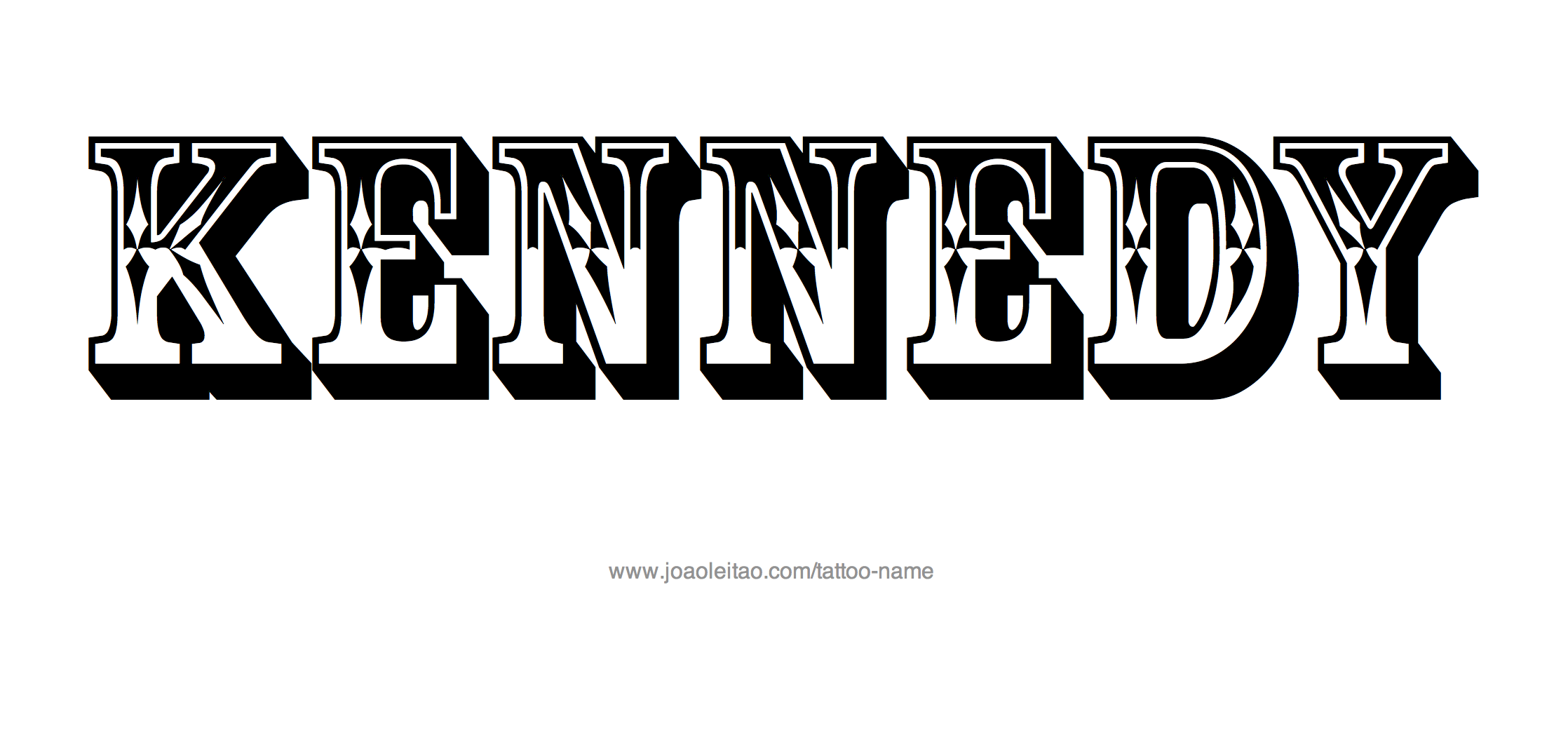 Kennedy Name Tattoo Designs