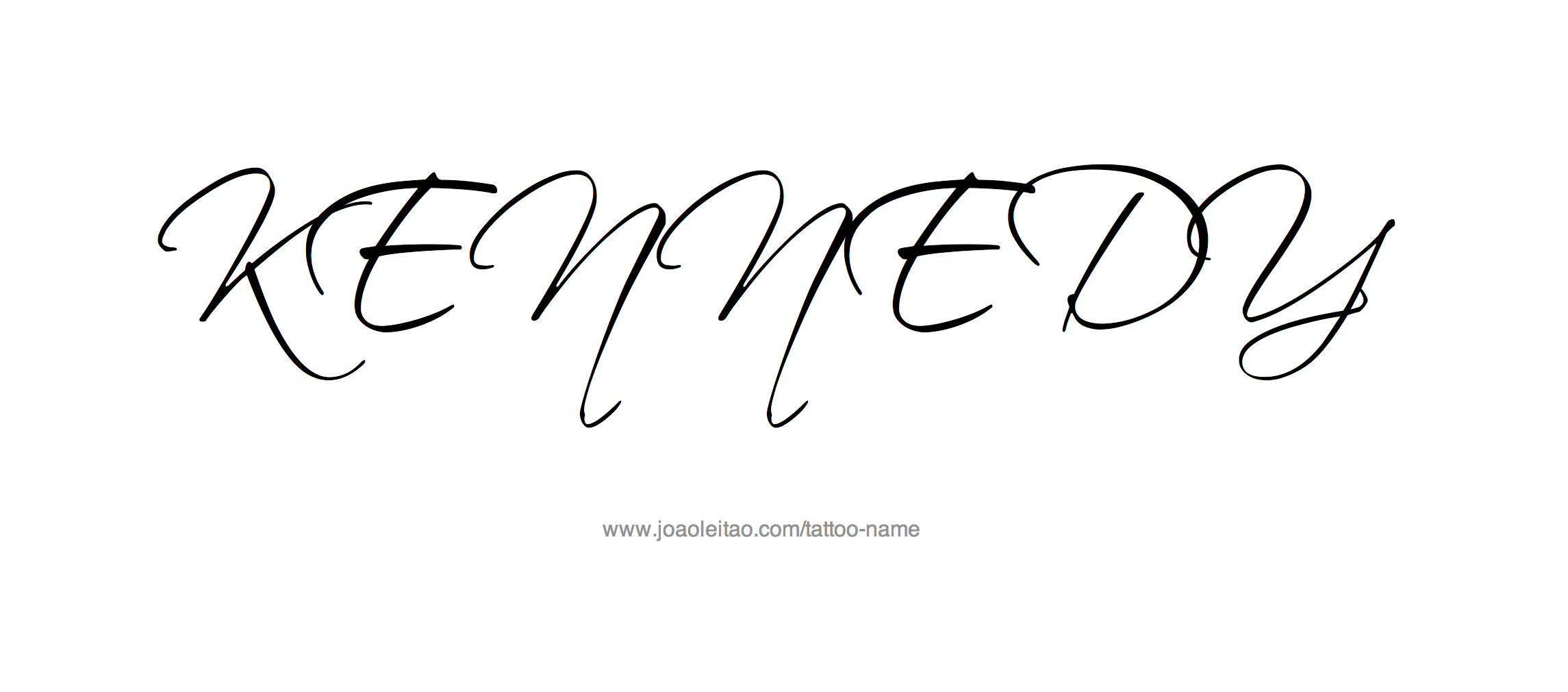 Kennedy Name Tattoo Designs
