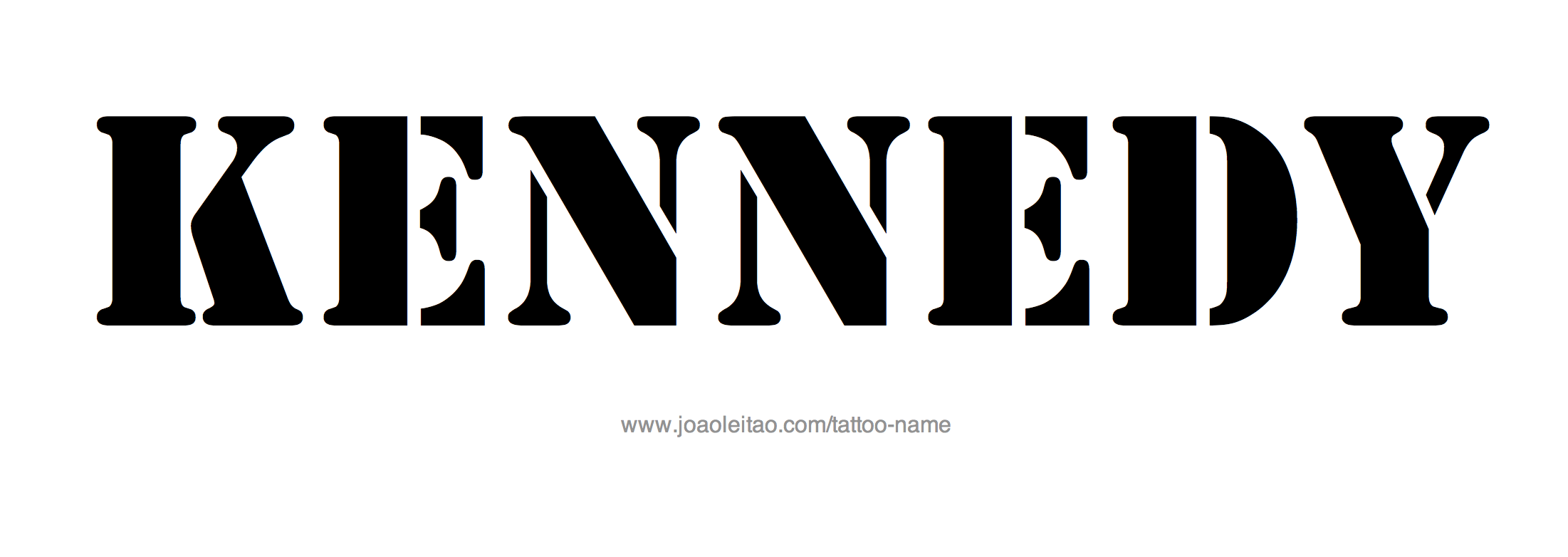 Kennedy Name Tattoo Designs