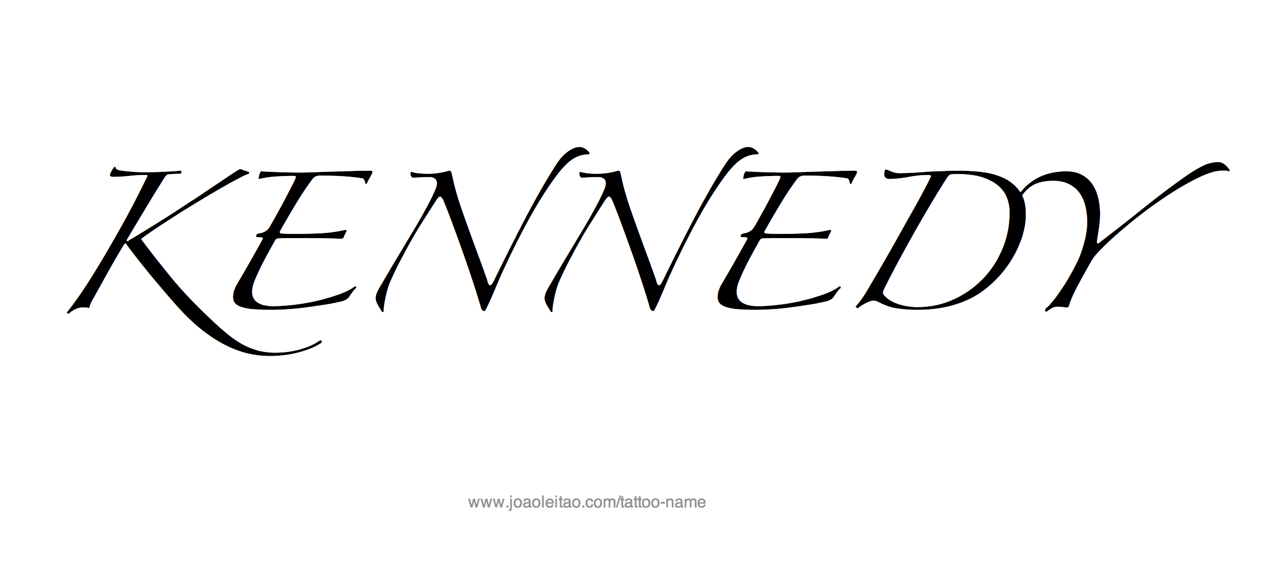 Kennedy Name Tattoo Designs