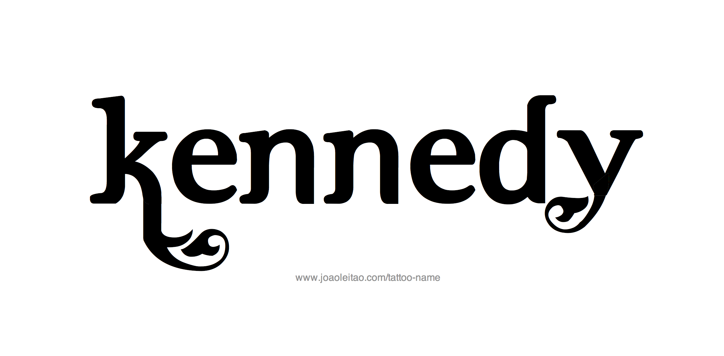 Kennedy Name Tattoo Designs