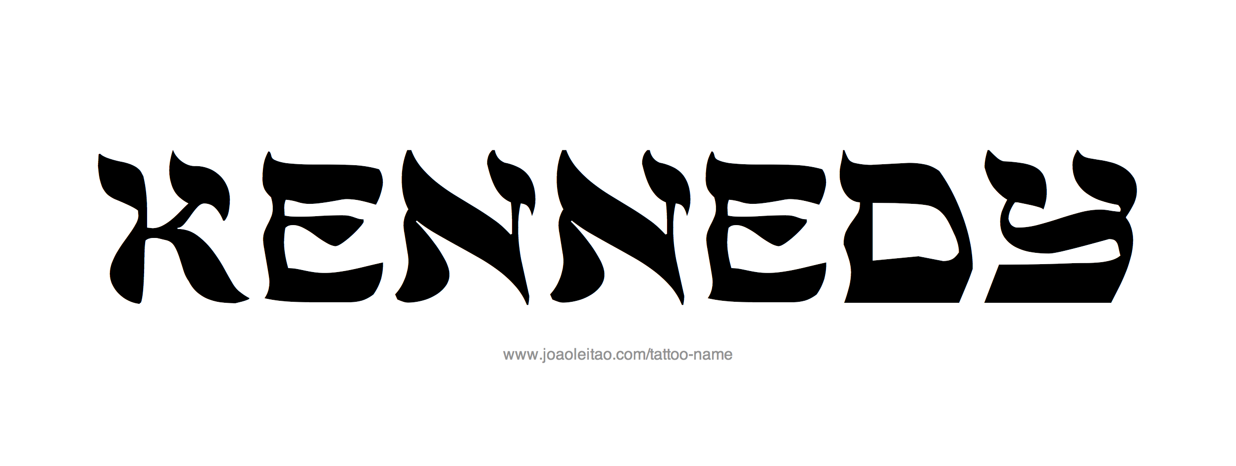 Kennedy Name Tattoo Designs
