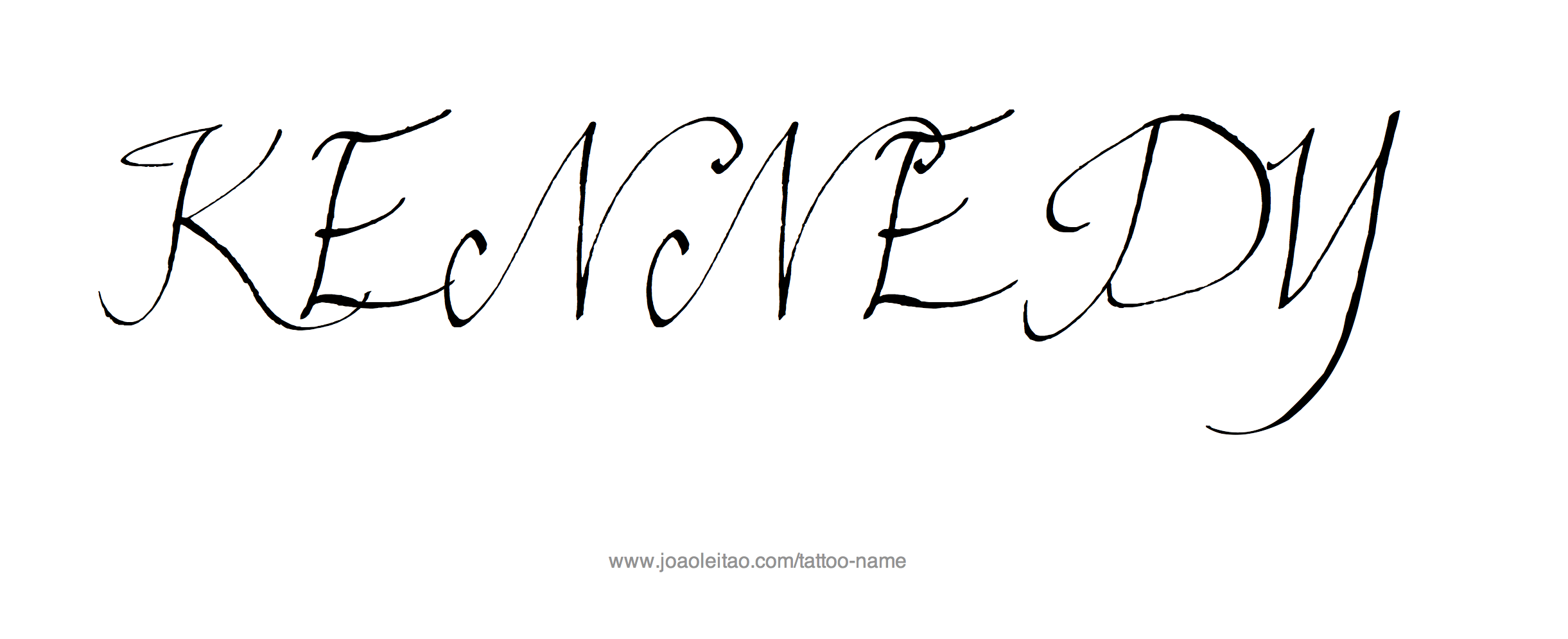 Kennedy Name Tattoo Designs