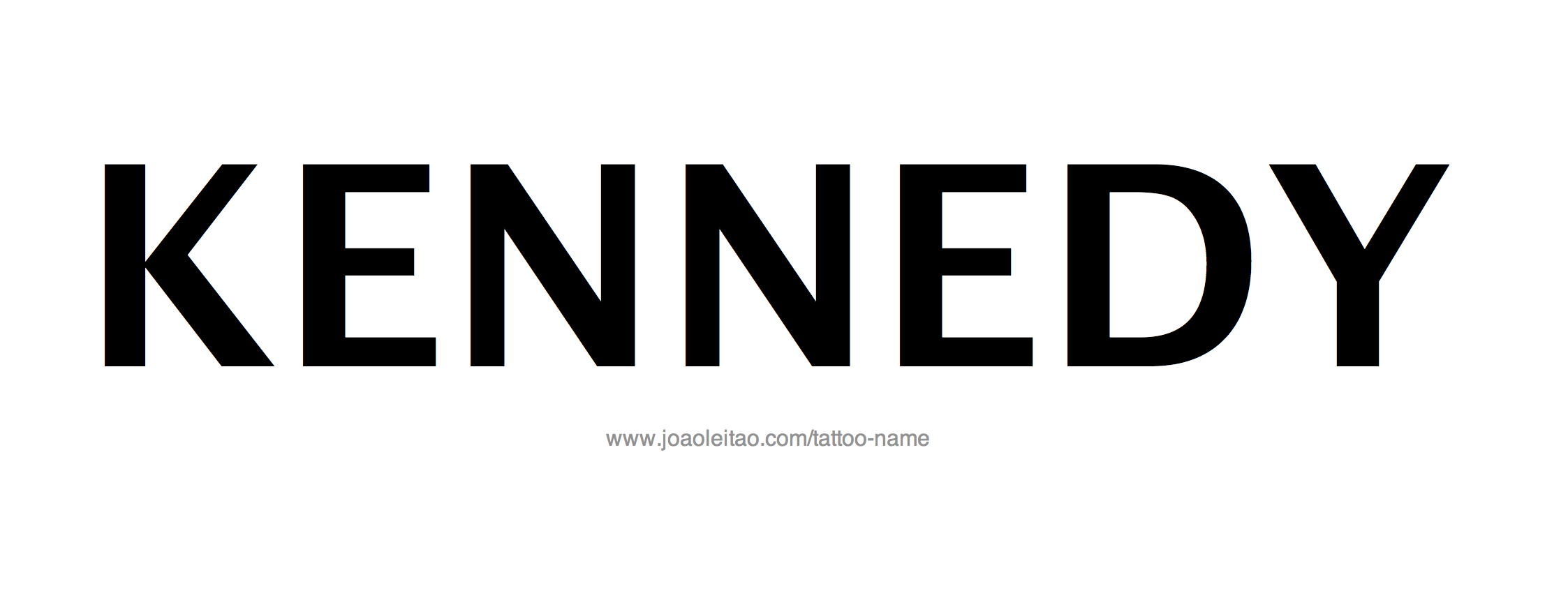 Kennedy Name Tattoo Designs