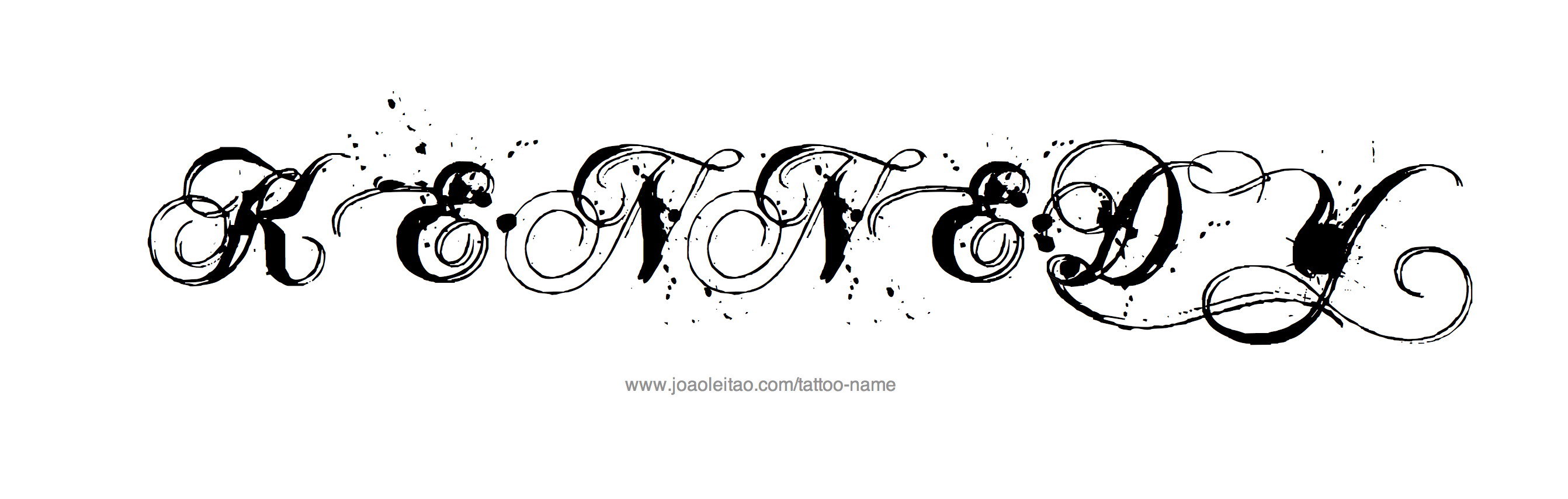 Kennedy Name Tattoo Designs