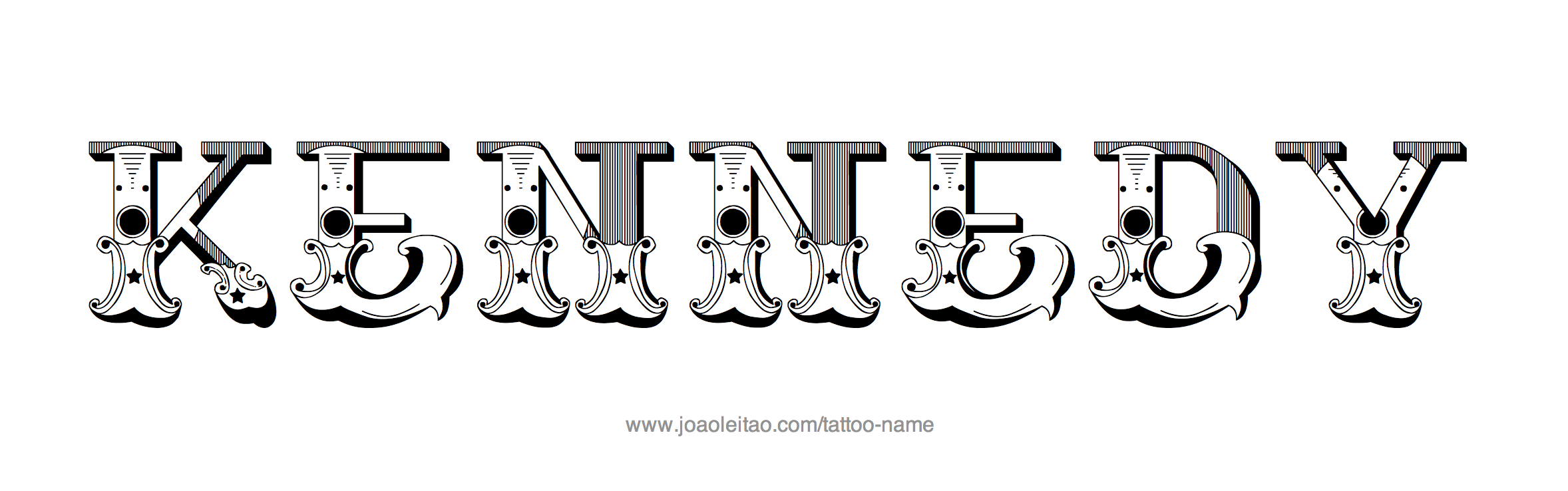 Kennedy Name Tattoo Designs
