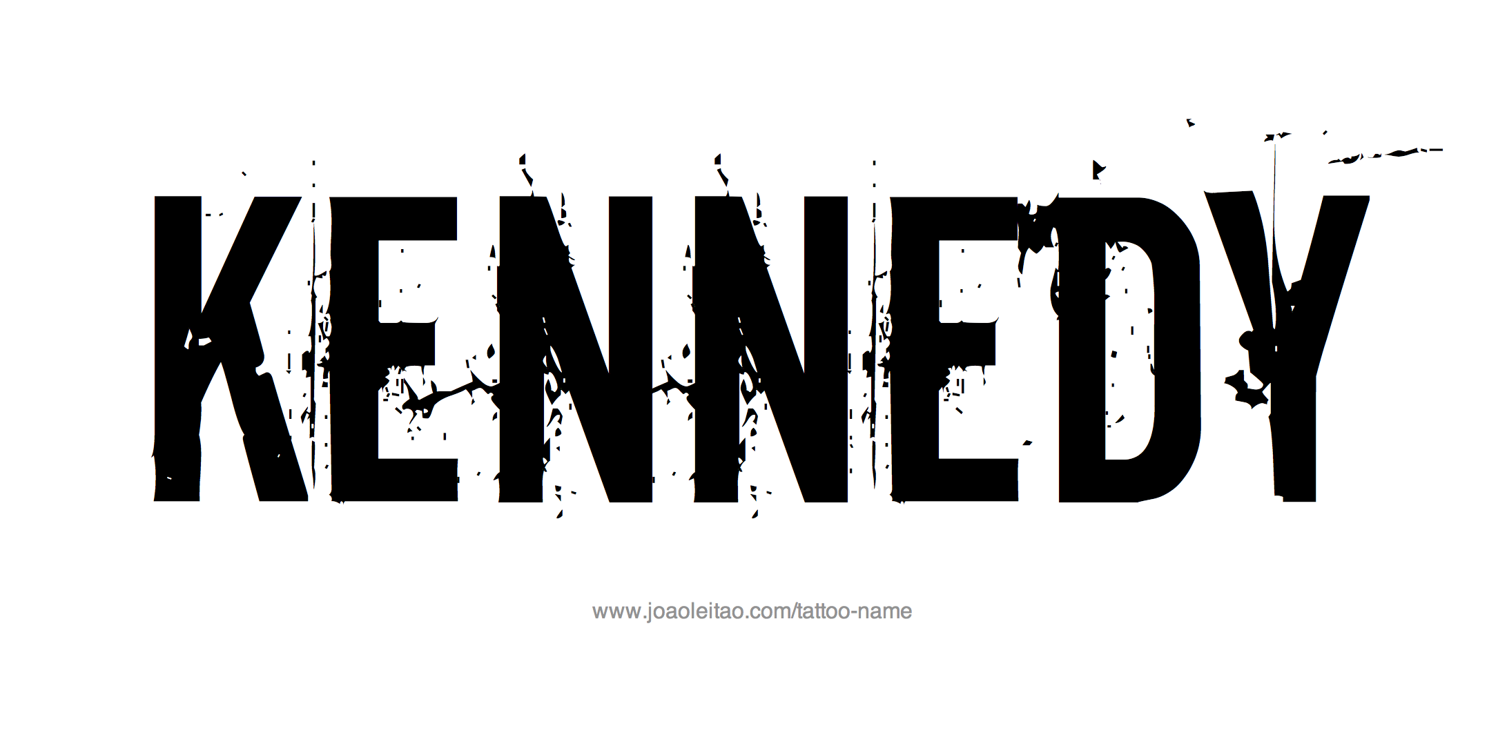 Kennedy Name Tattoo Designs