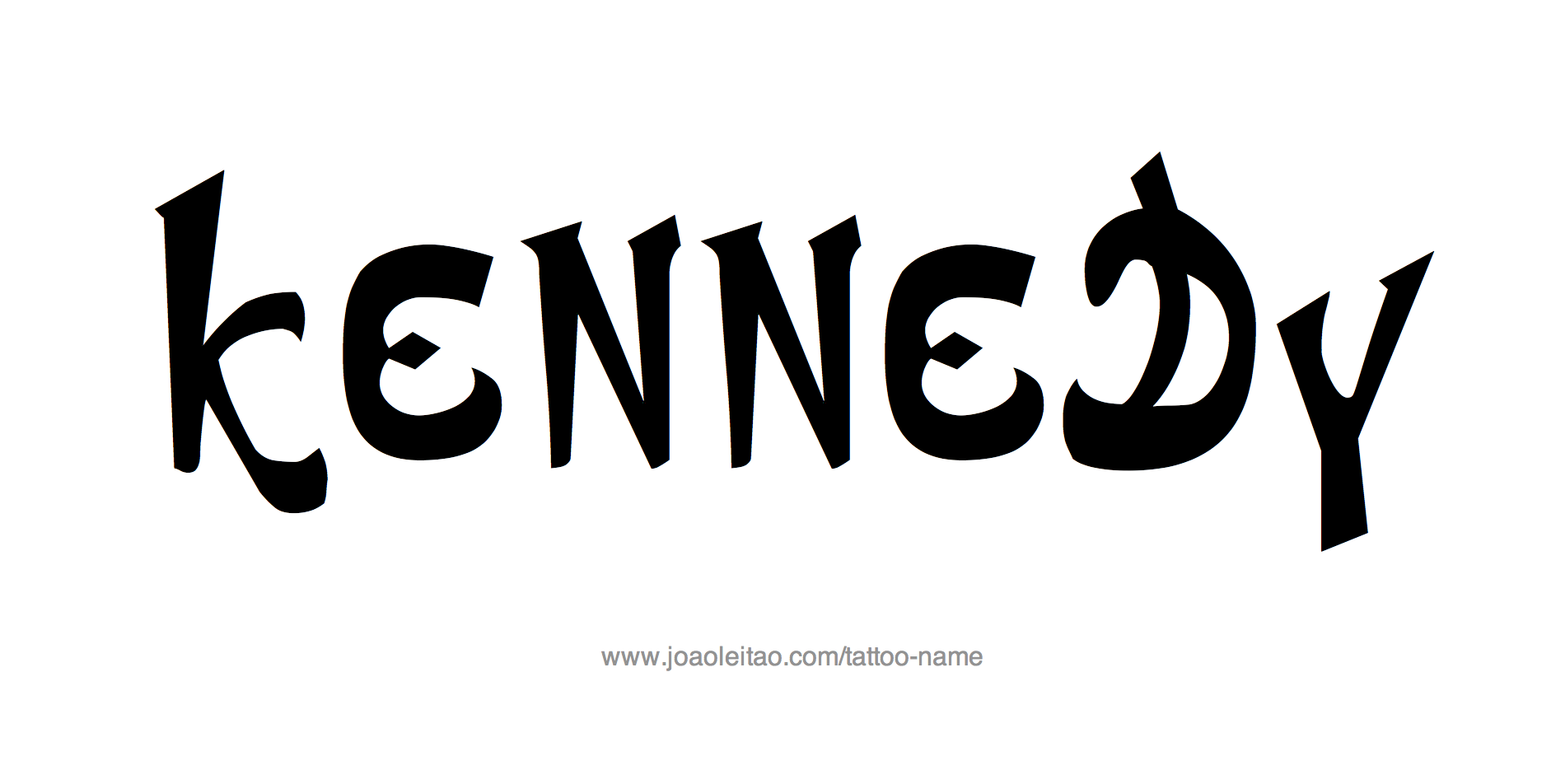 Kennedy Name Tattoo Designs