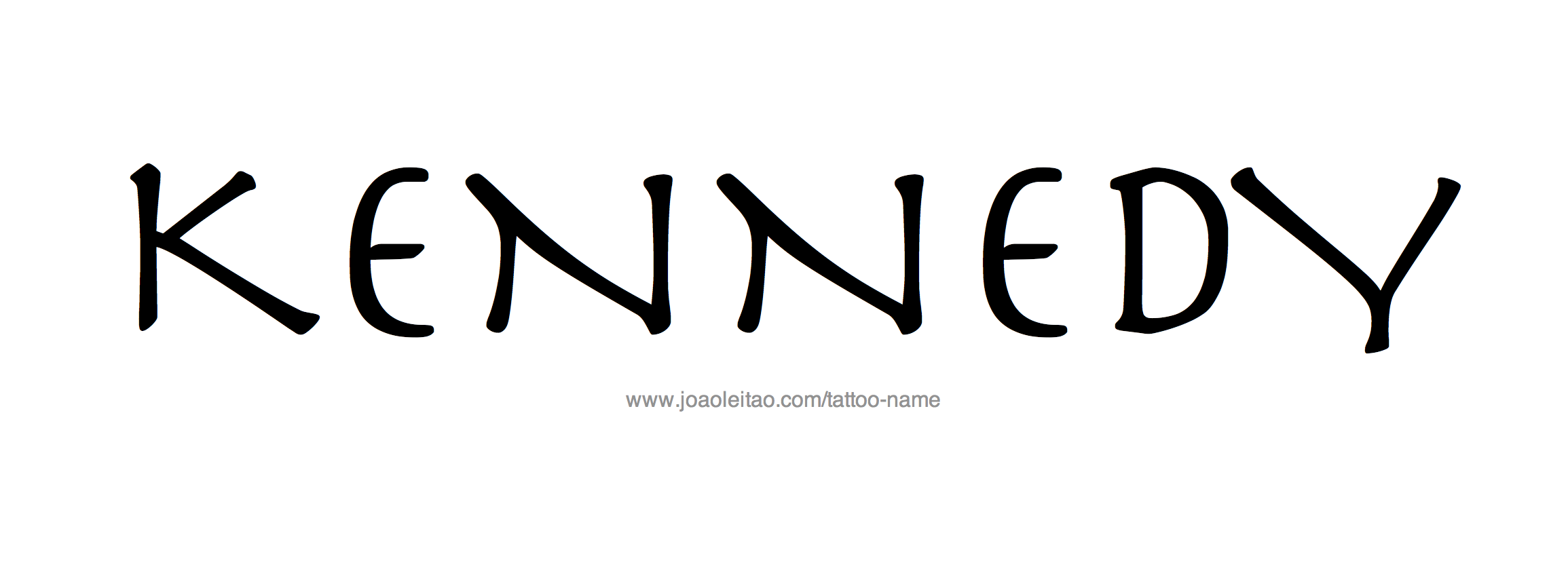 Kennedy Name Tattoo Designs