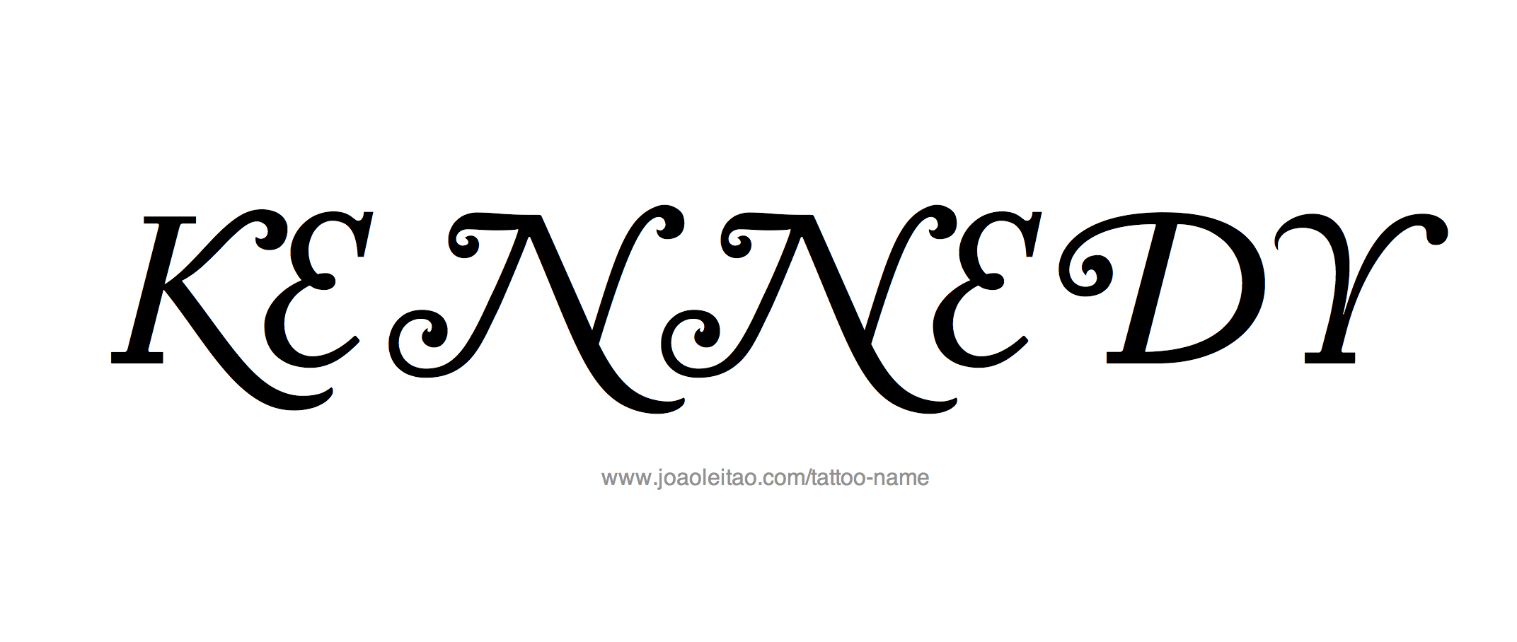 Kennedy Name Tattoo Designs