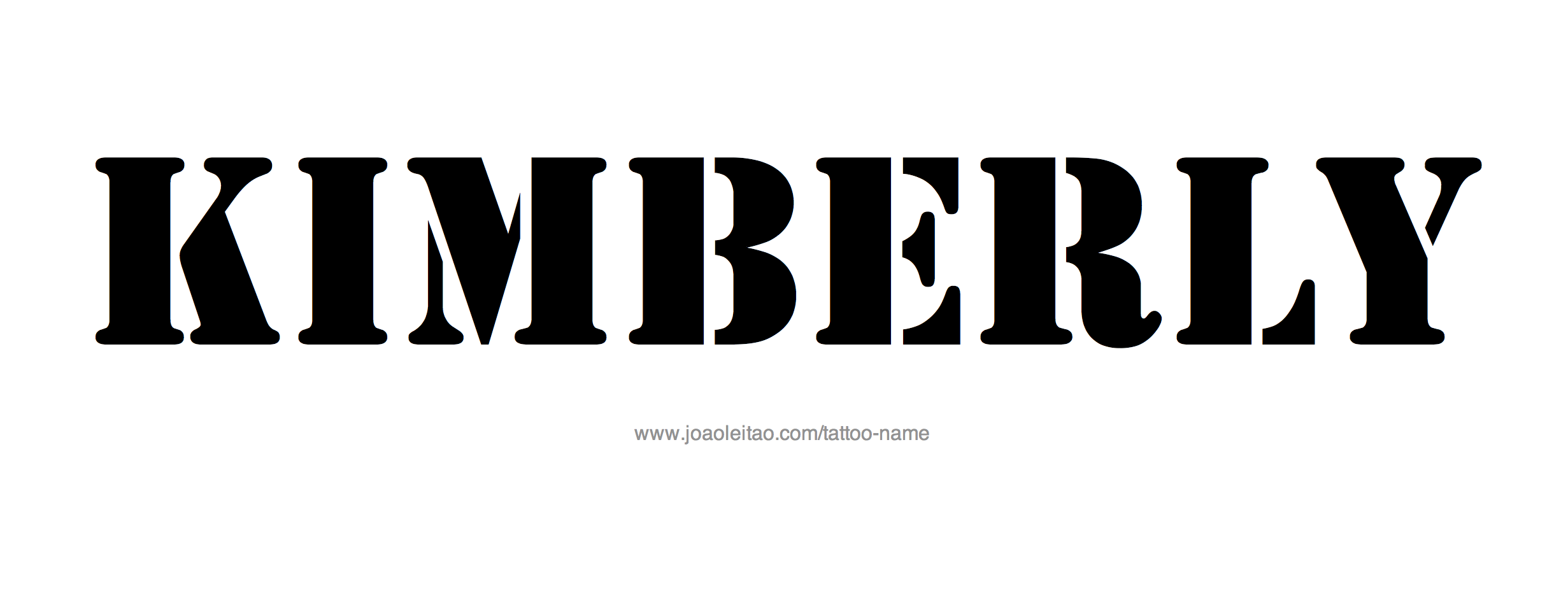 Kimberly Name Tattoo Designs