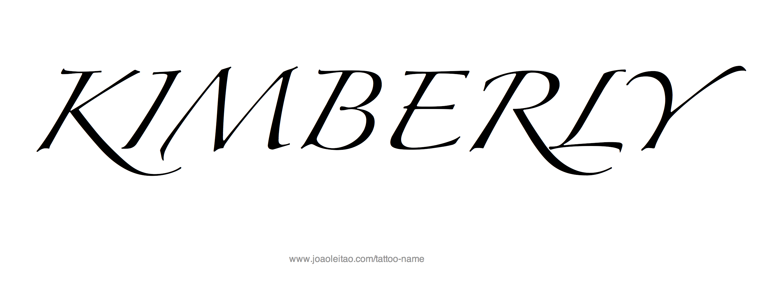 Kimberly Name Tattoo Designs