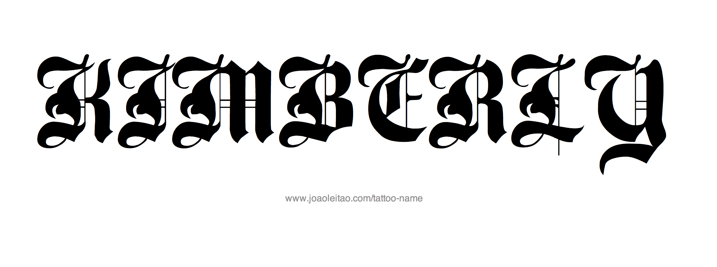 Kimberly Name Tattoo Designs
