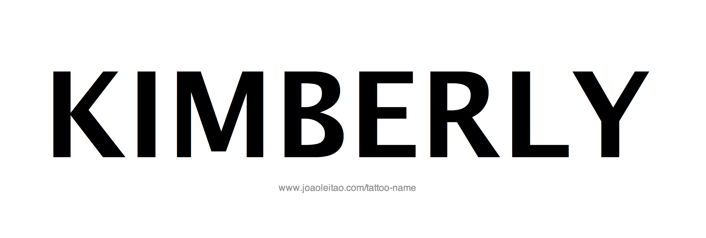 Kimberly Name Tattoo Designs