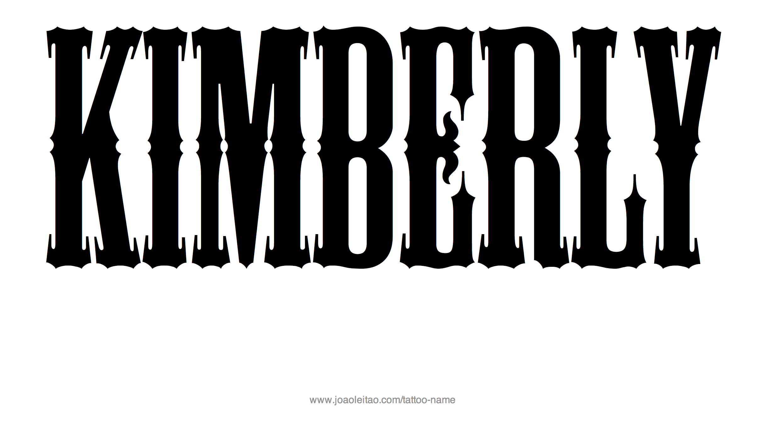 Kimberly Name Tattoo Designs