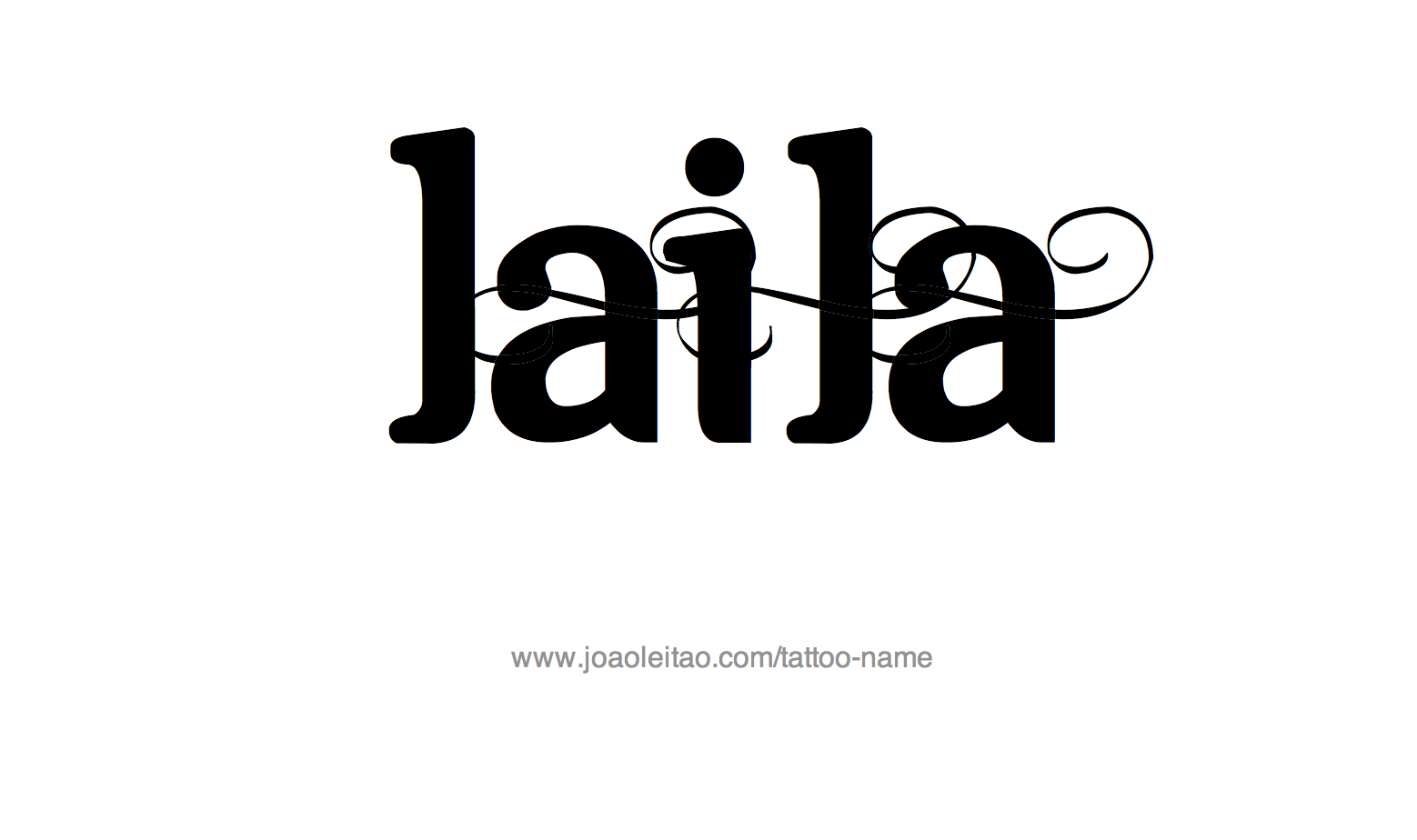 Laila Name Tattoo Designs