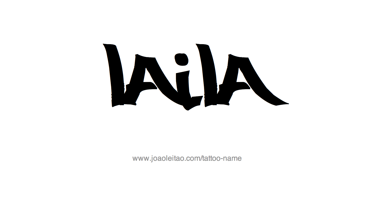 Laila Name Tattoo Designs
