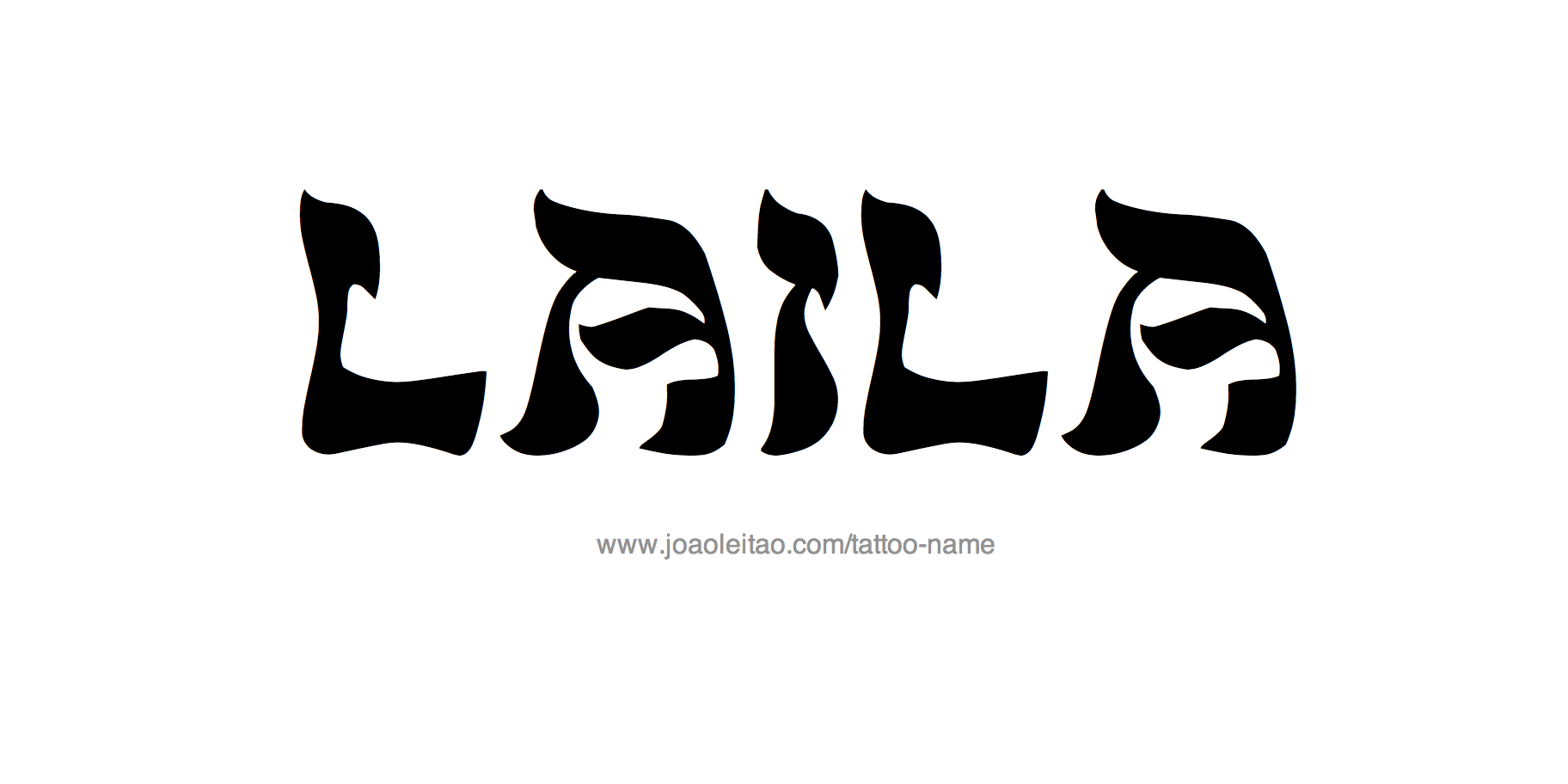 Laila Name Tattoo Designs