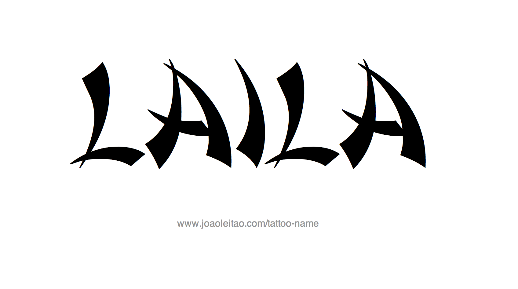 Laila Name Tattoo Designs