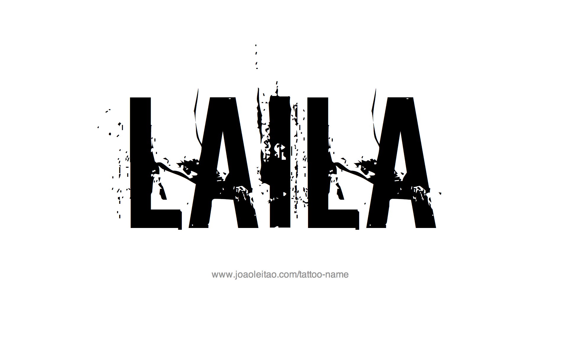 Laila Name Tattoo Designs