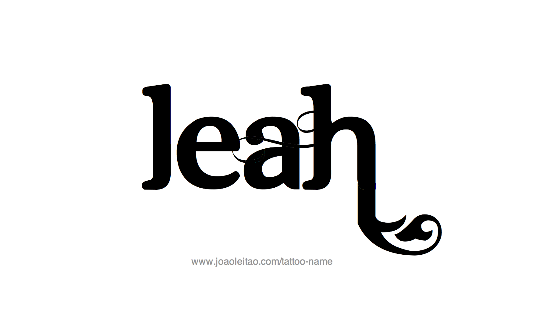 Leah Name Tattoo Designs