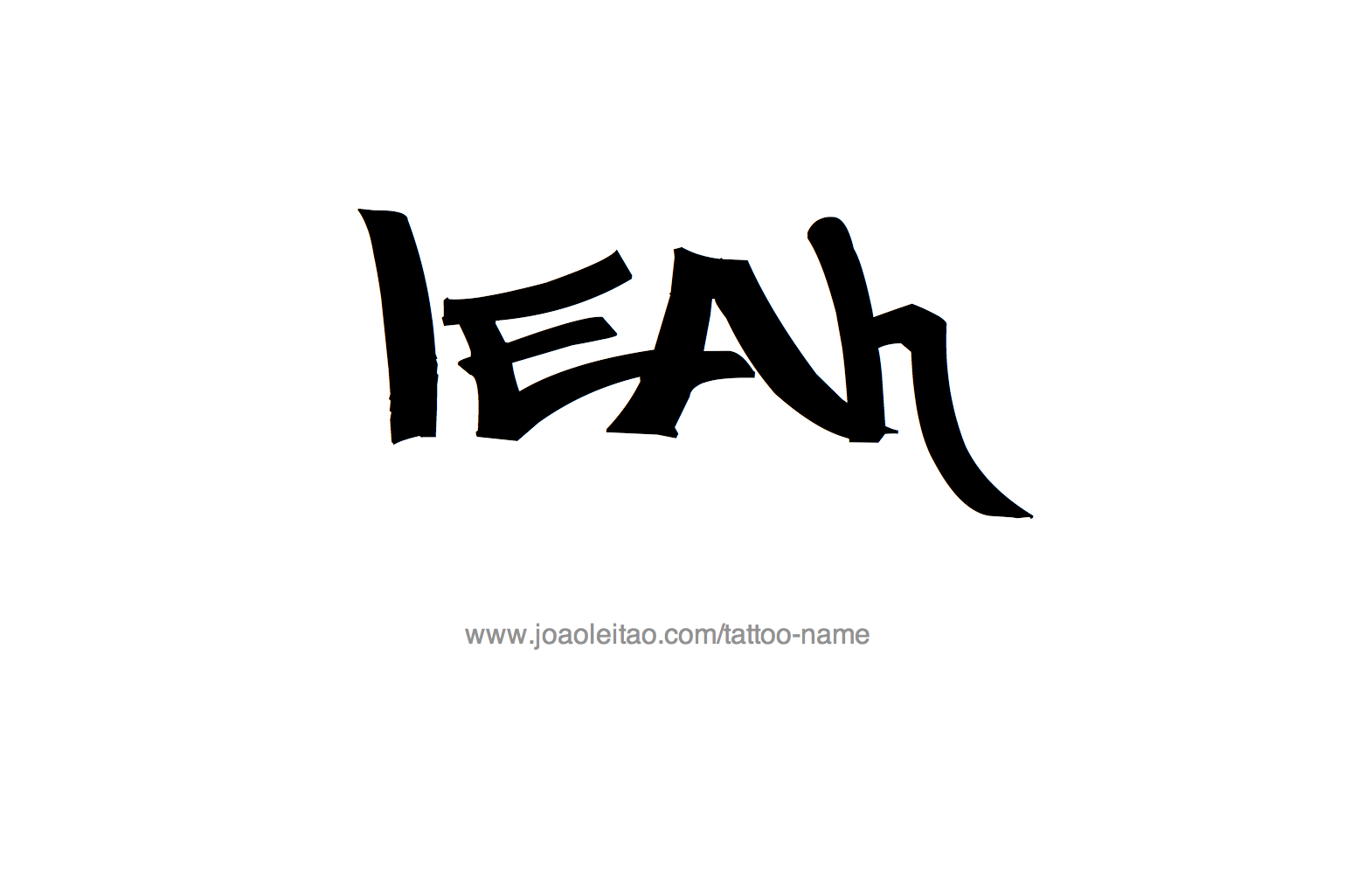 Leah Name Tattoo Designs