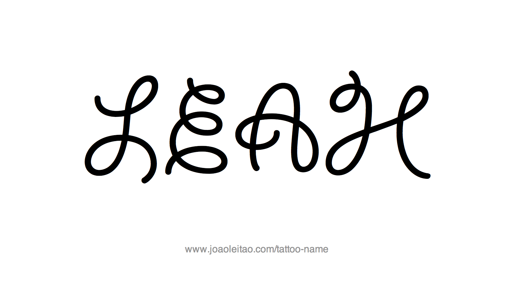 Leah Name Tattoo Designs