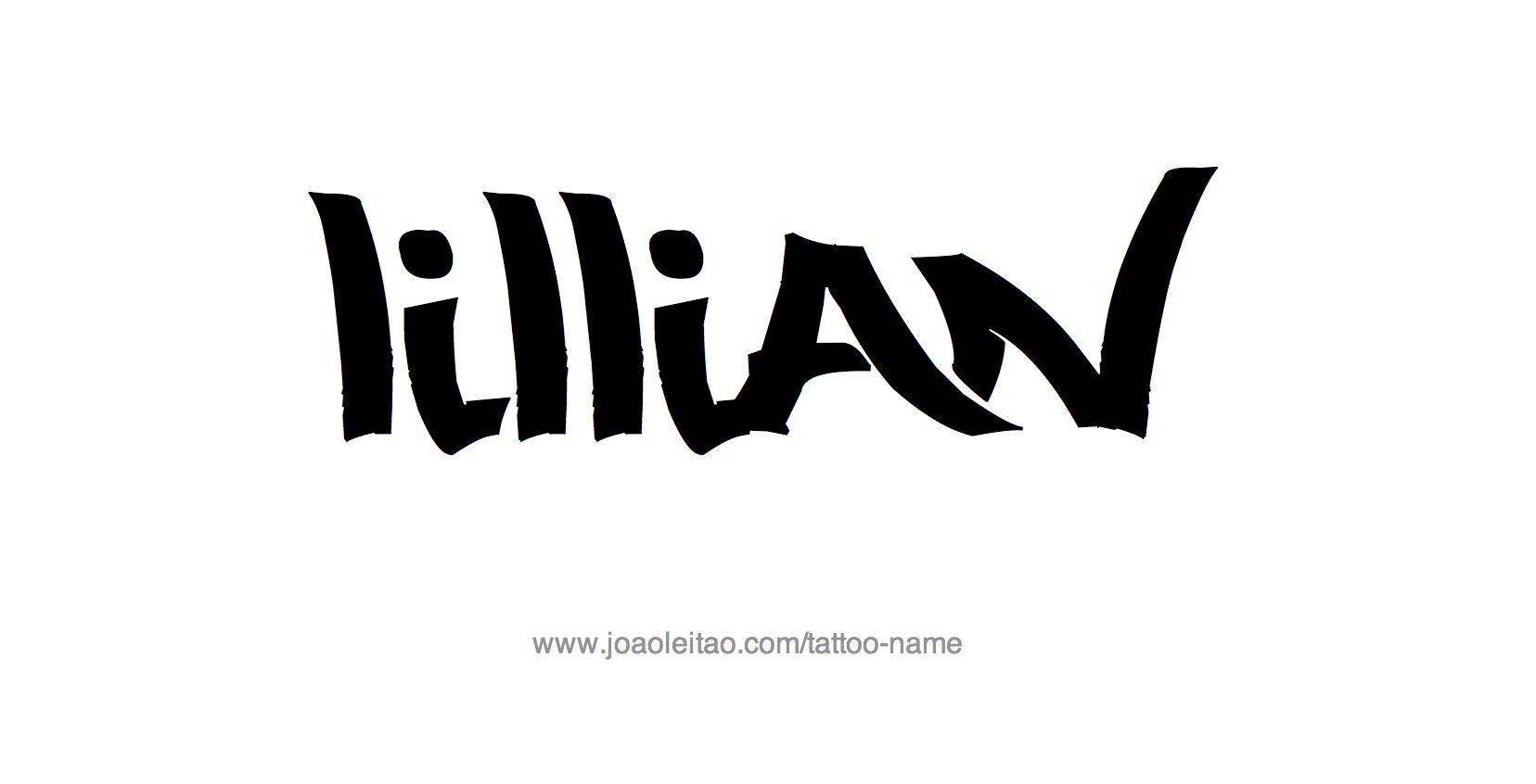 Lillian Name Tattoo Designs