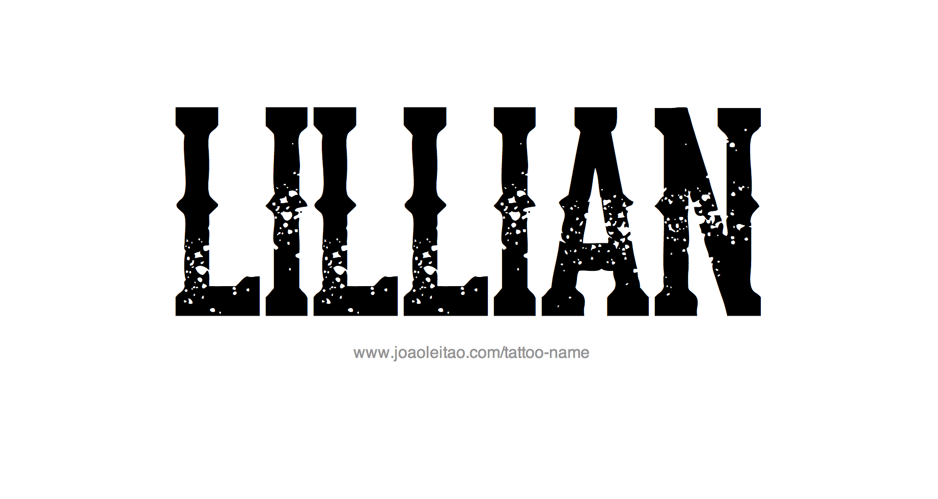 Lillian Name Tattoo Designs