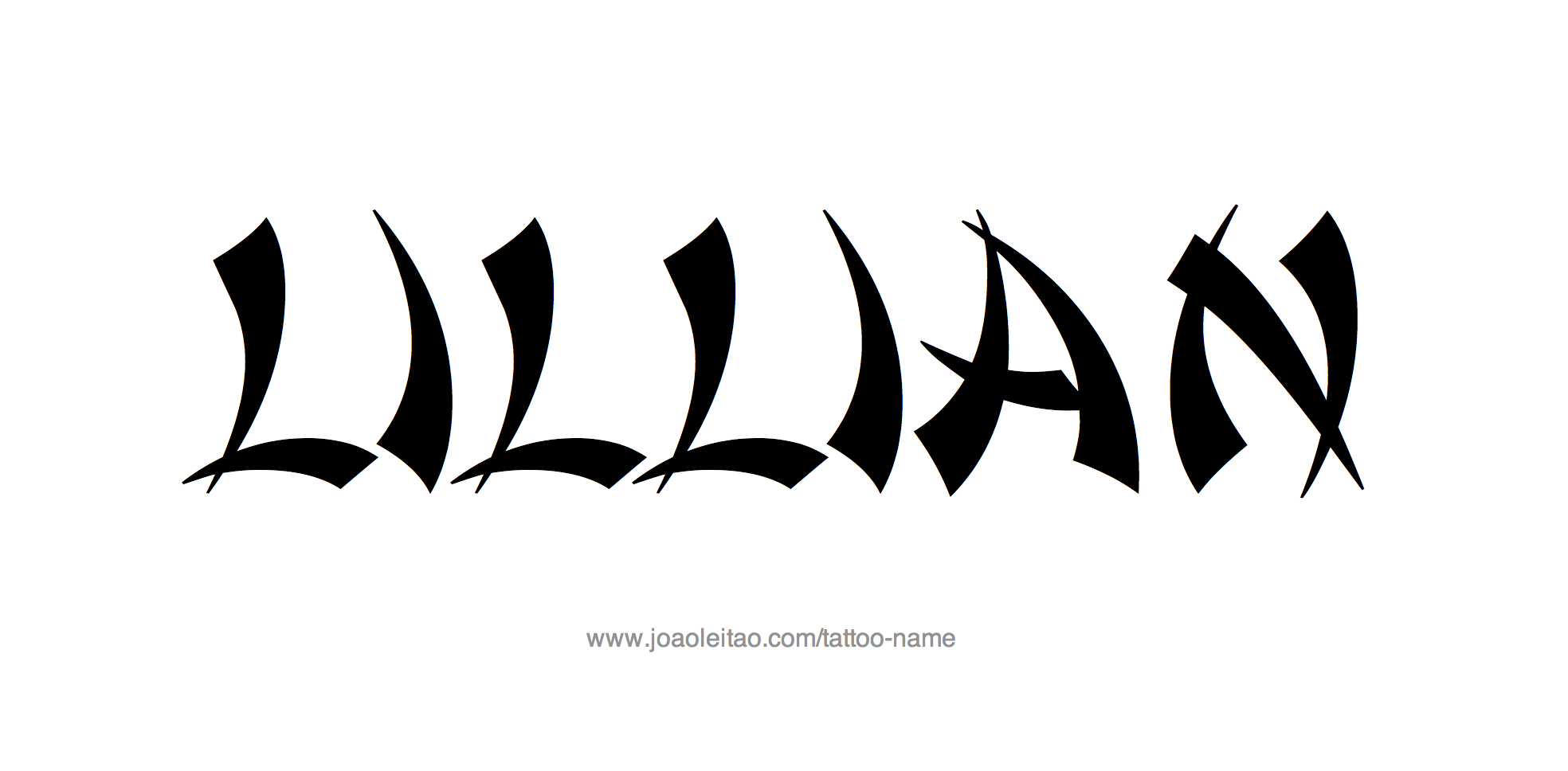 Lillian Name Tattoo Designs