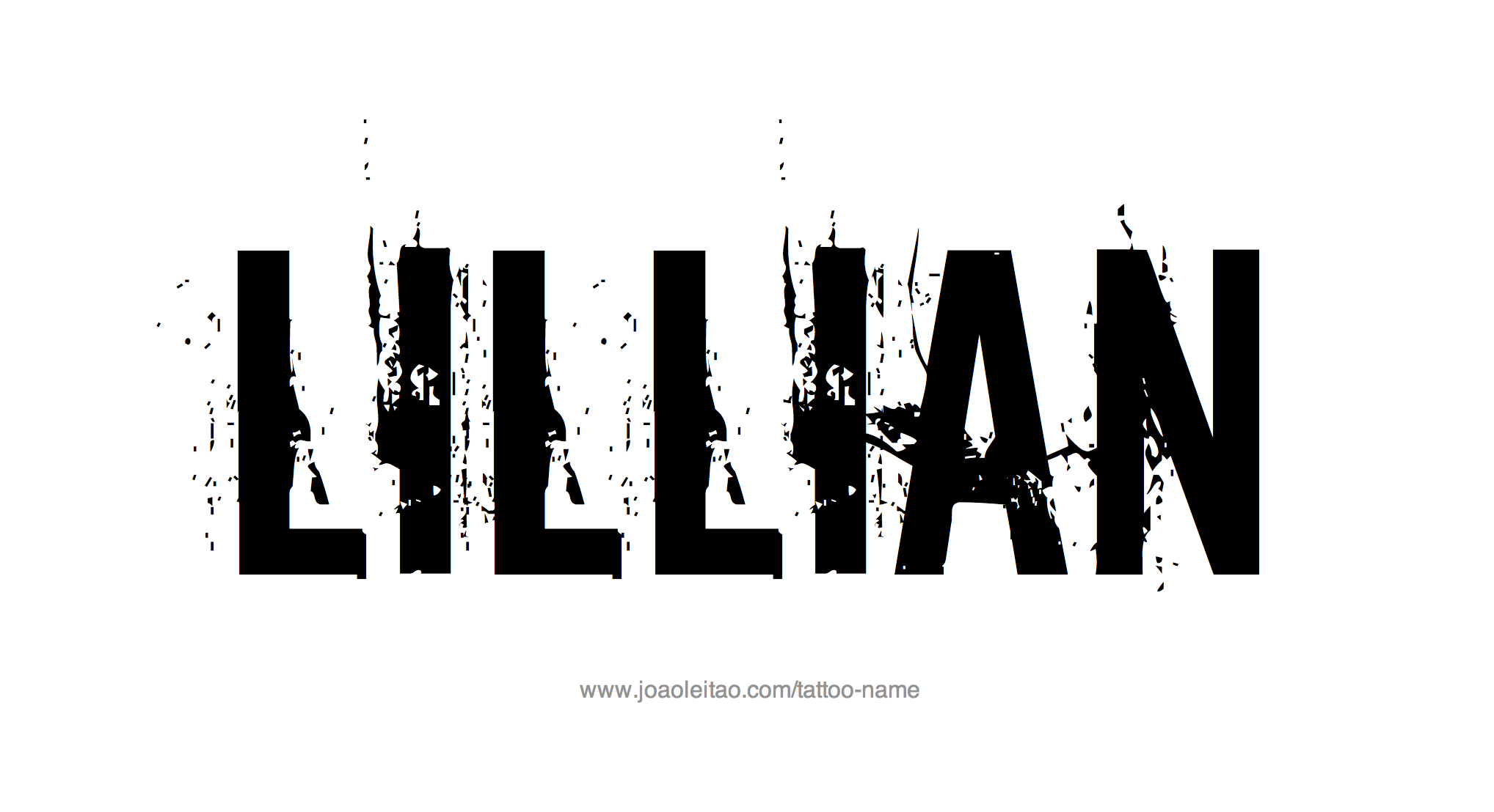Lillian Name Tattoo Designs