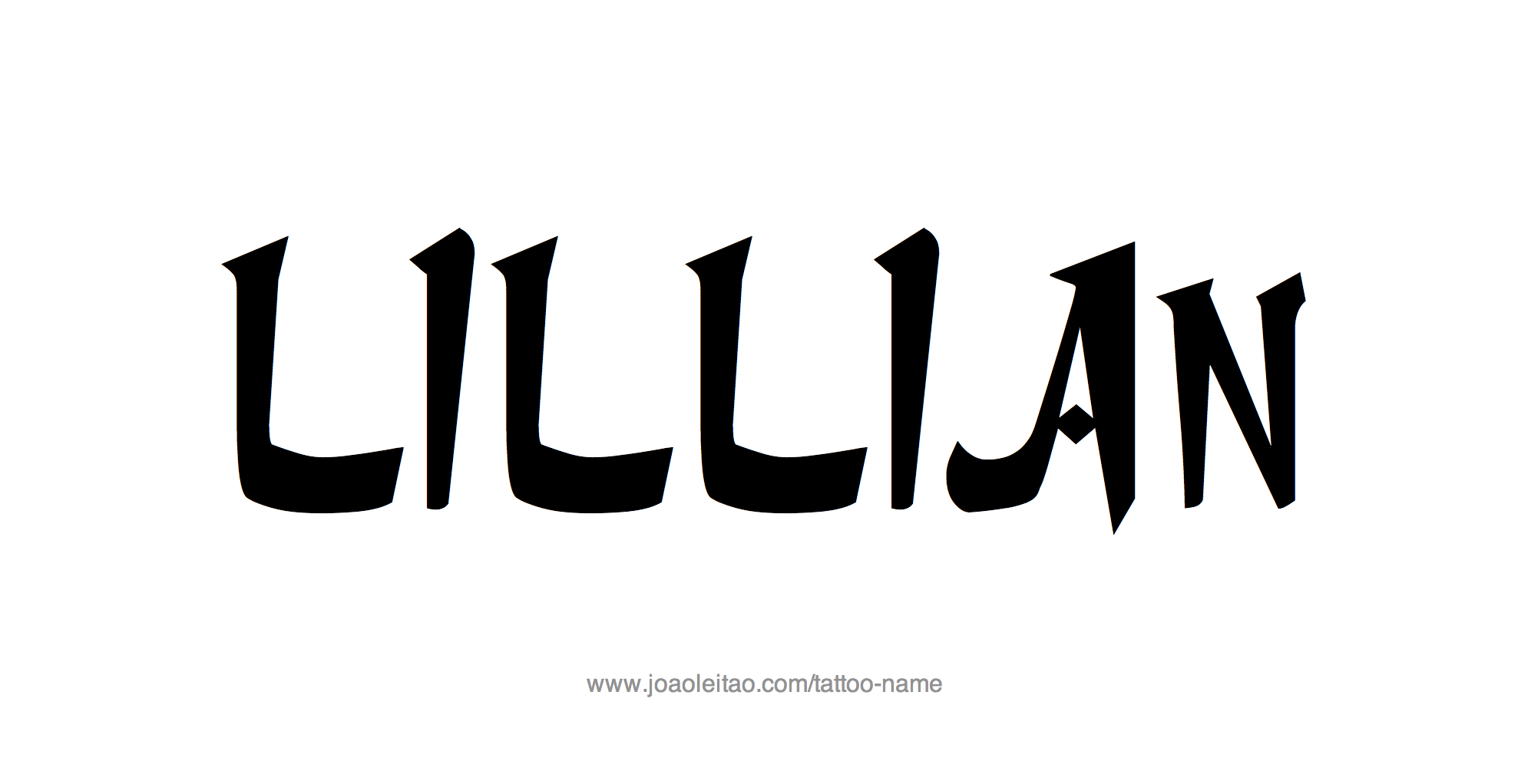 Lillian Name Tattoo Designs