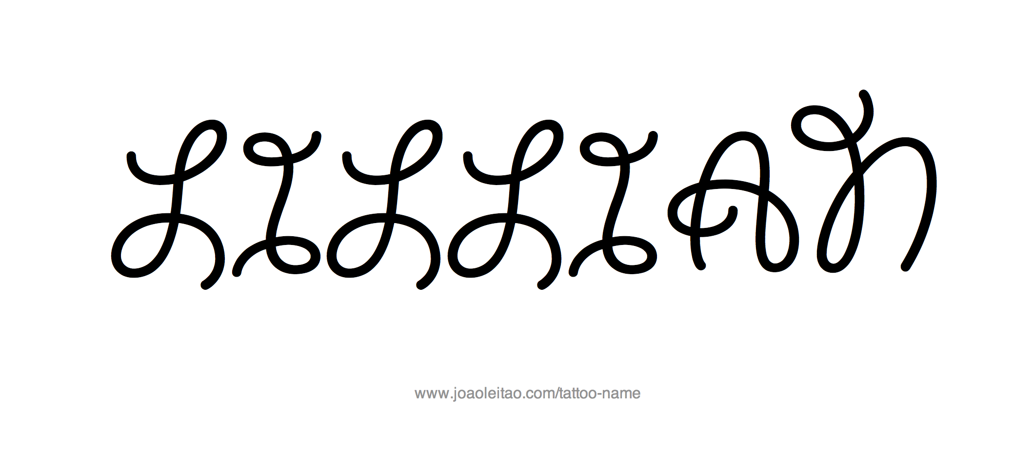 Lillian Name Tattoo Designs