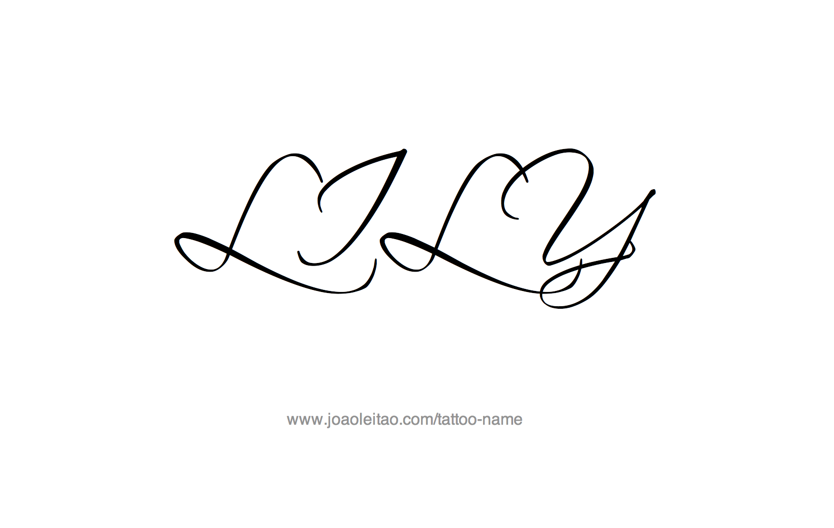 Lily Name Tattoo Designs