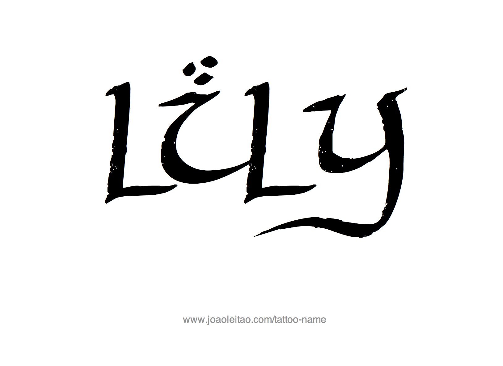 Lily Name Tattoo Designs