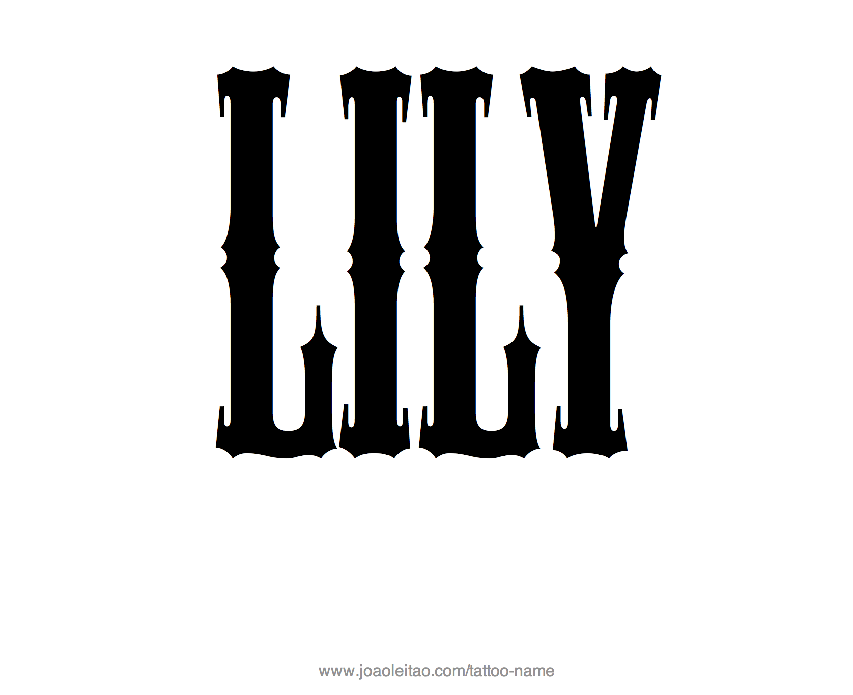 Lily Name Design - Design Talk