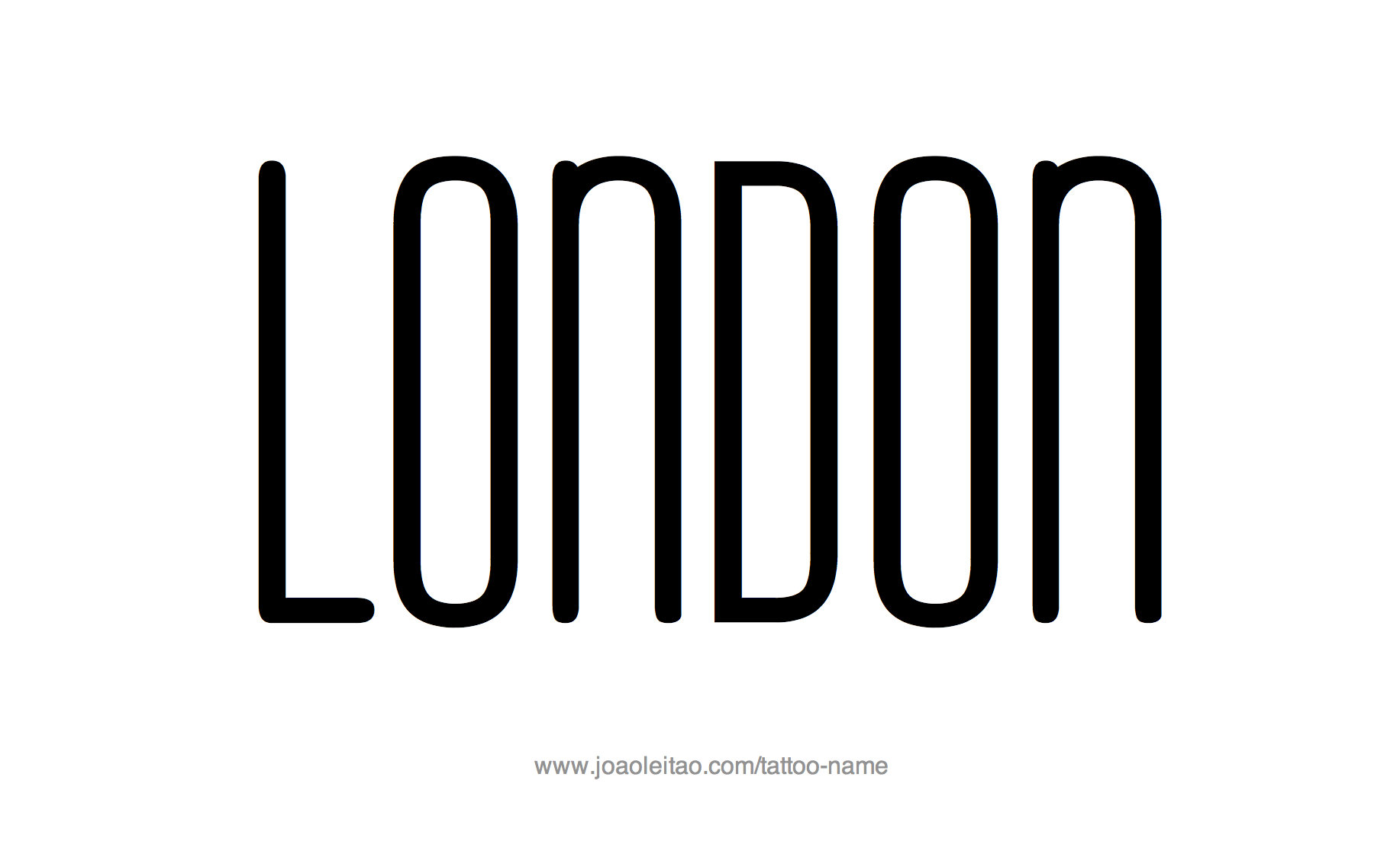 London Name Tattoo Designs