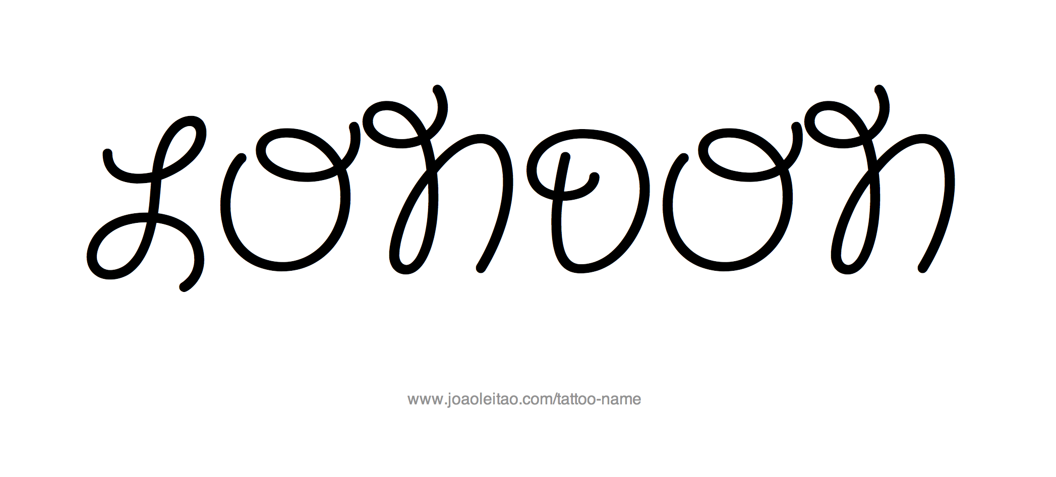 London Name Tattoo Designs
