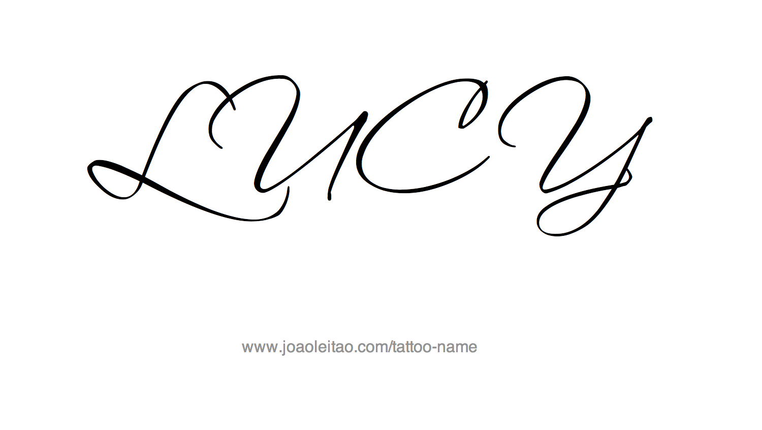 Lucy Name Tattoo Designs