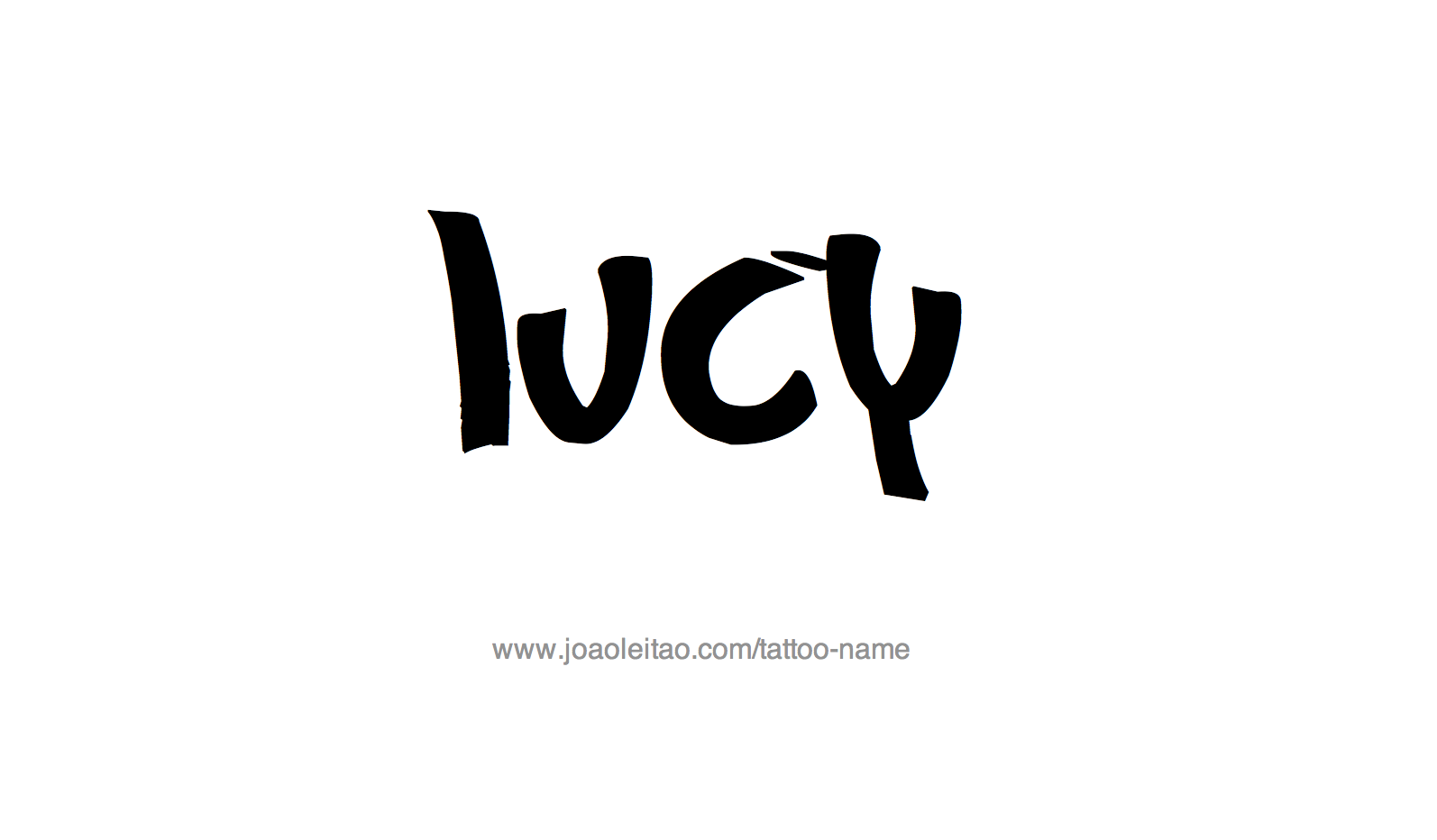 Lucy Name Tattoo Designs