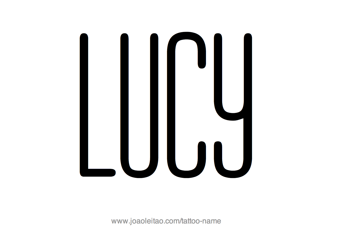 Lucy Name Tattoo Designs