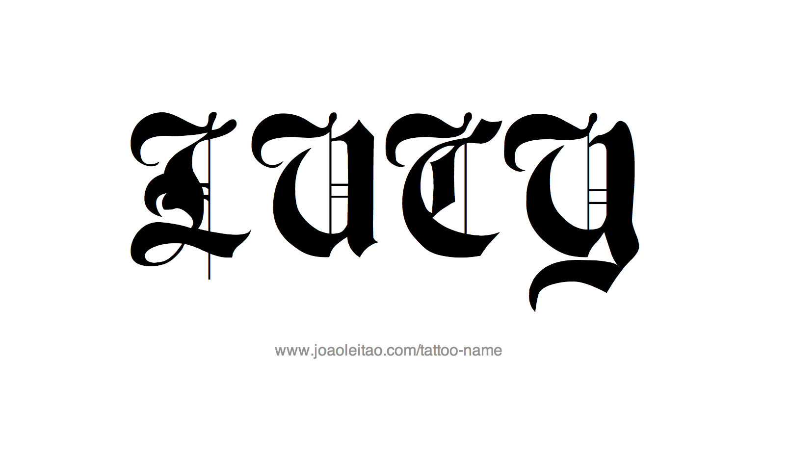 Lucy Name Tattoo Designs