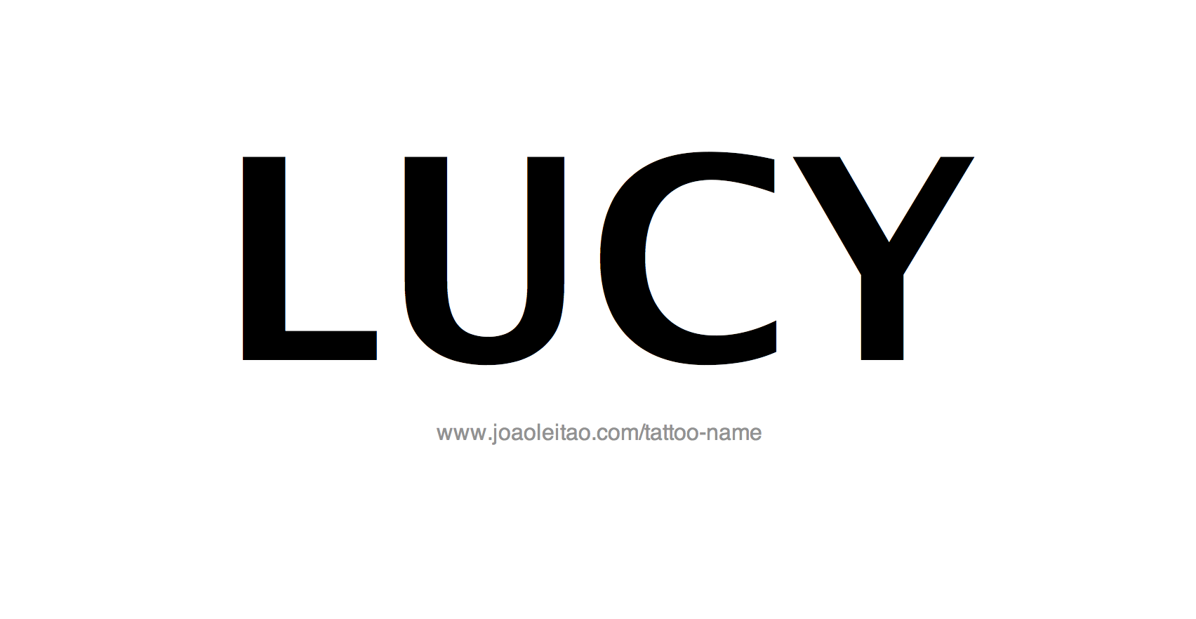 Lucy Name Tattoo Designs